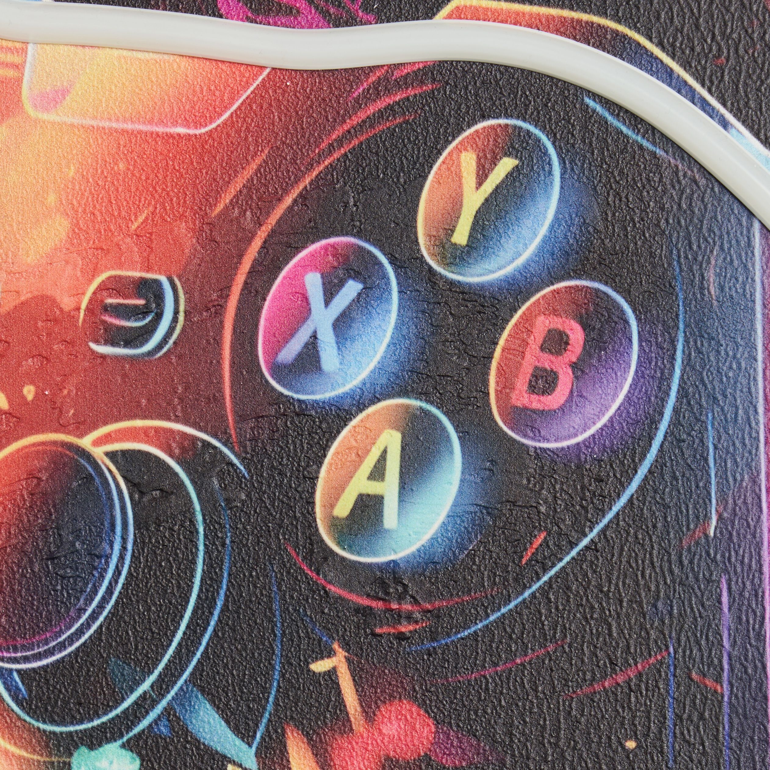 Gaming Neon Matt Multicolour Paint effect Plug-in LED Wall light