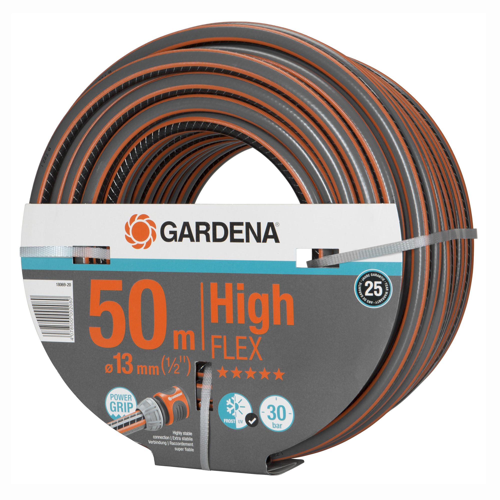 Gardena HighFLEX 18069 Black & orange Multilayer braided reinforced ...