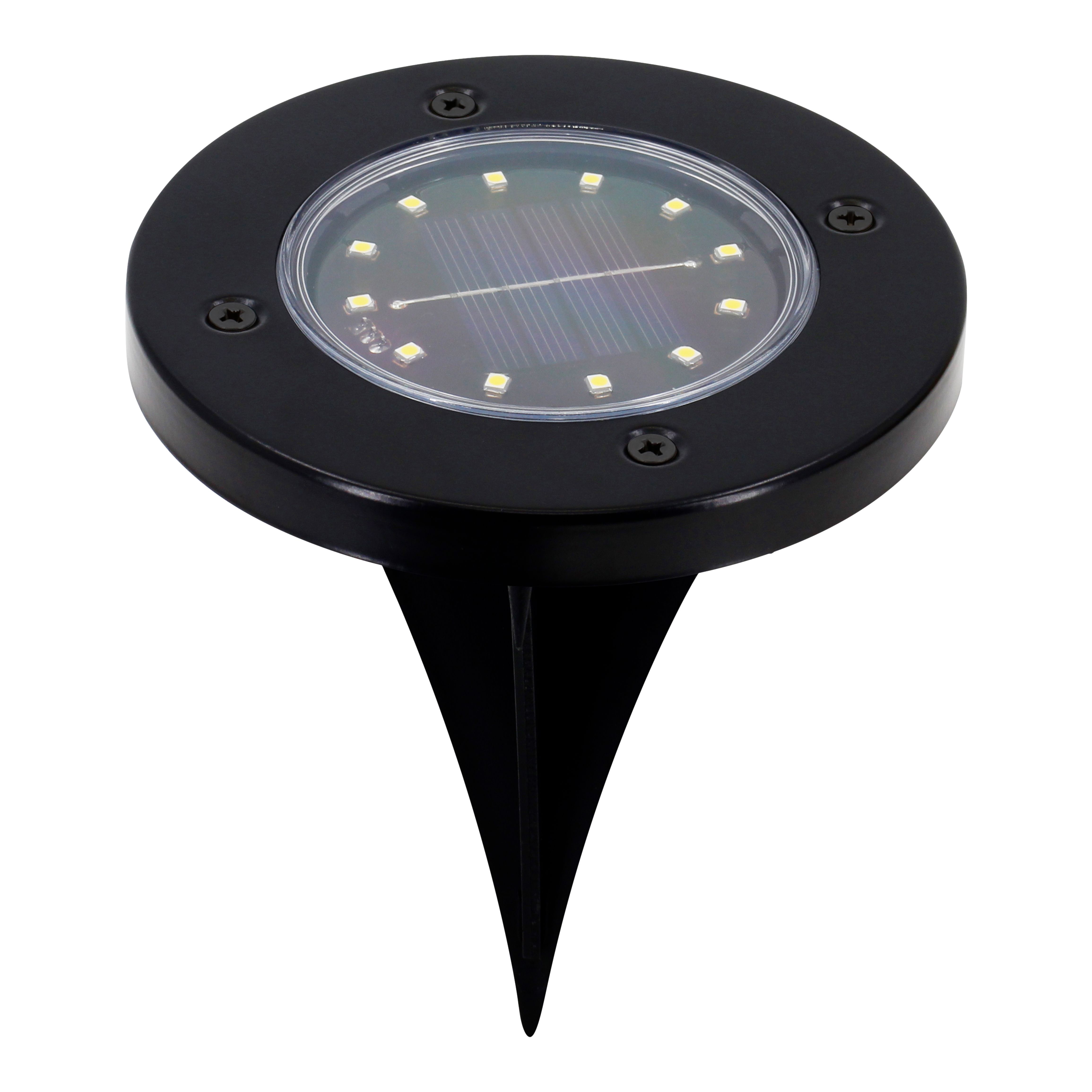 Gavea Black Solar-powered Integrated LED Outdoor Ground light