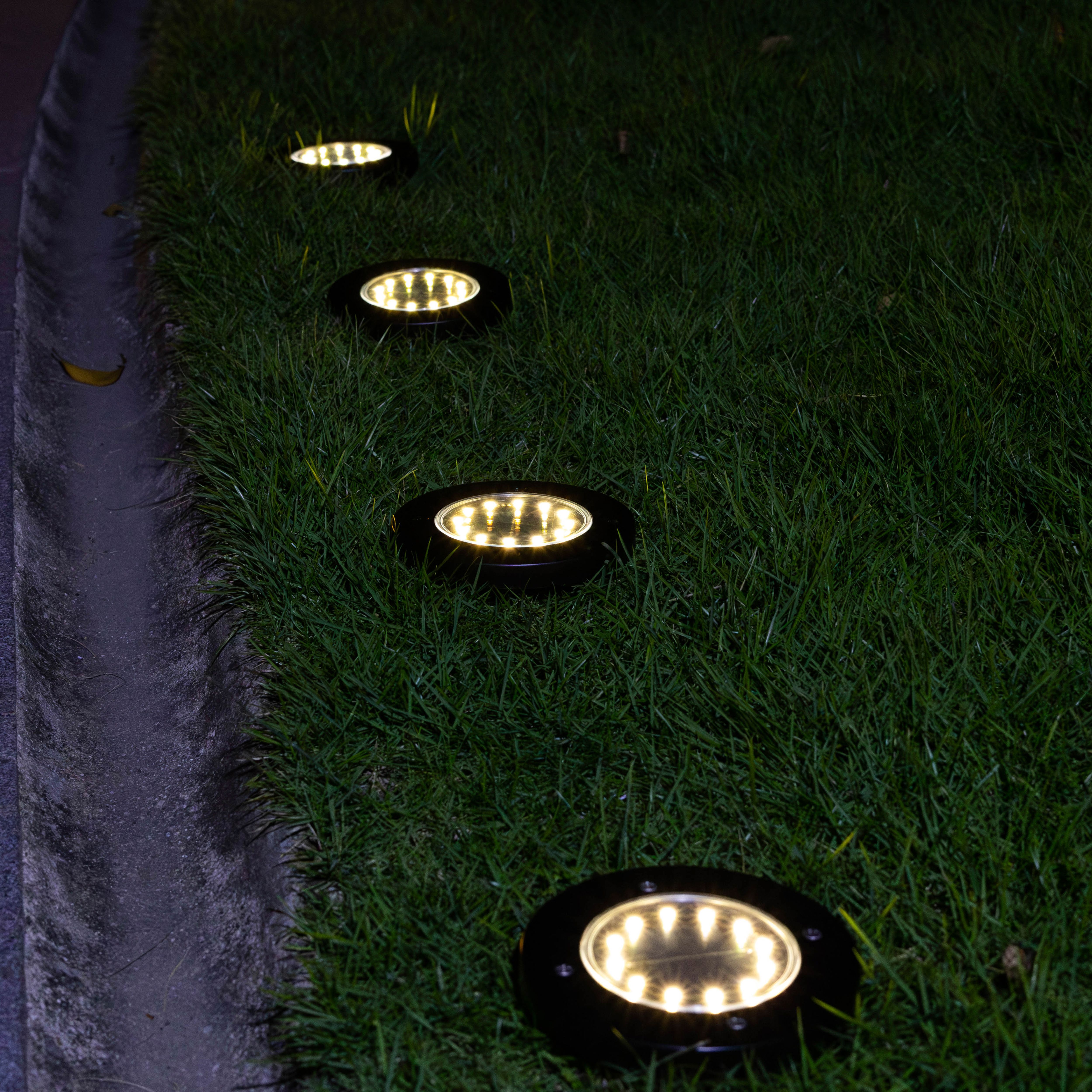 Gavea Black Solar-powered Integrated LED Outdoor Ground light
