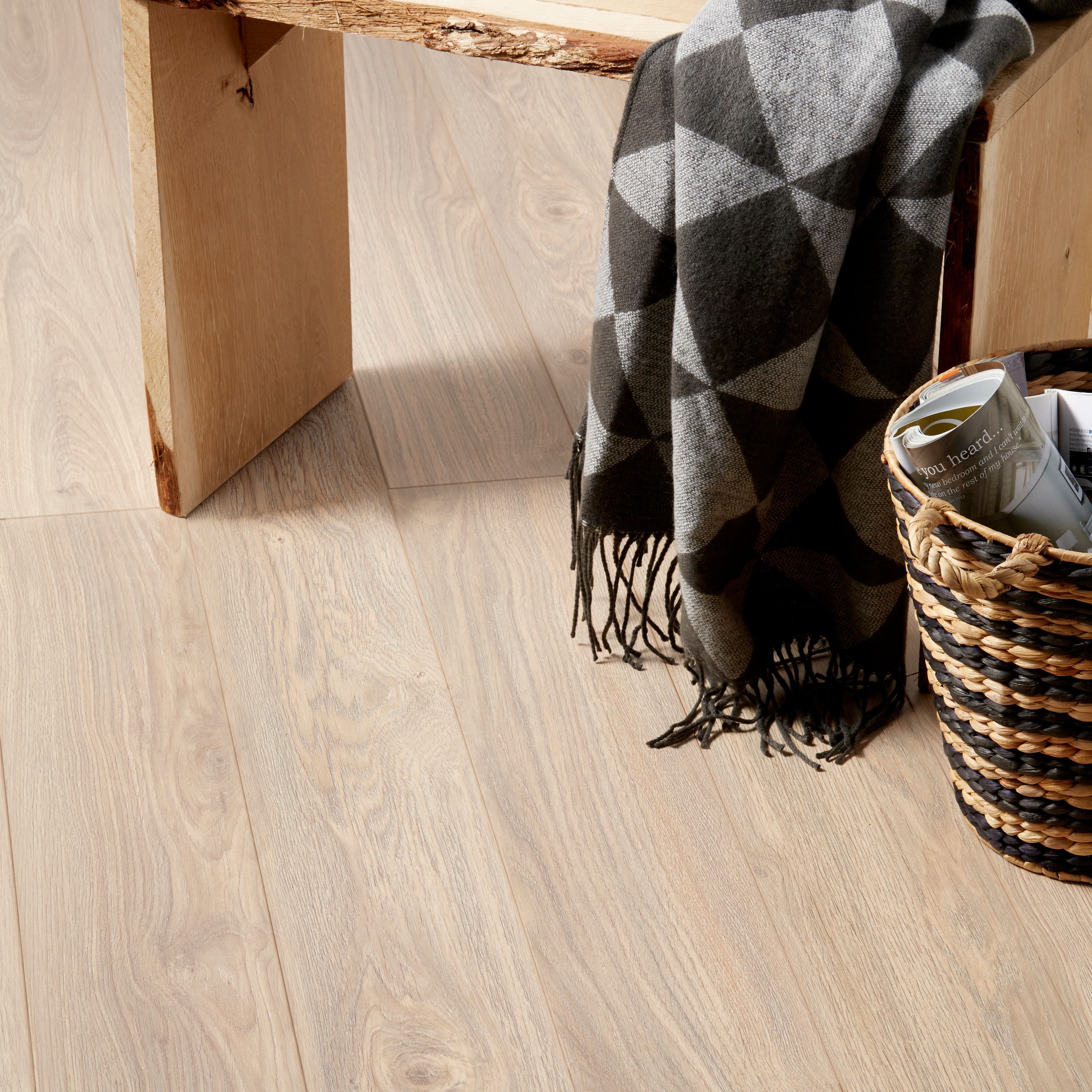 Gawler Natural Oak effect Laminate Flooring | DIY at B&Q