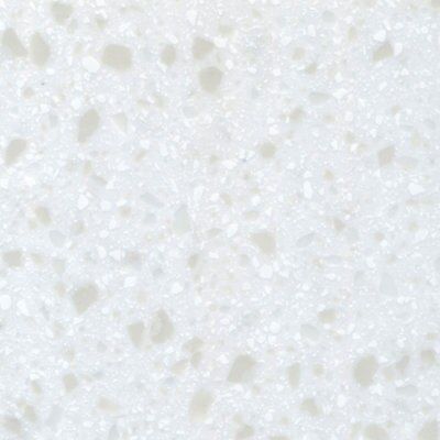 Gemini White Earthstone Worktop with sink & drainer (L)1800mm | DIY at B&Q