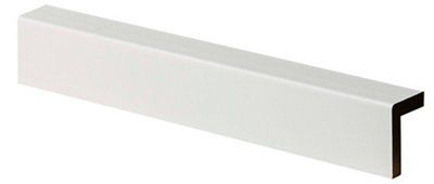 Geom Fully finished White MDF Cornice Moulding (L)2400mm (W)18mm (T)18mm