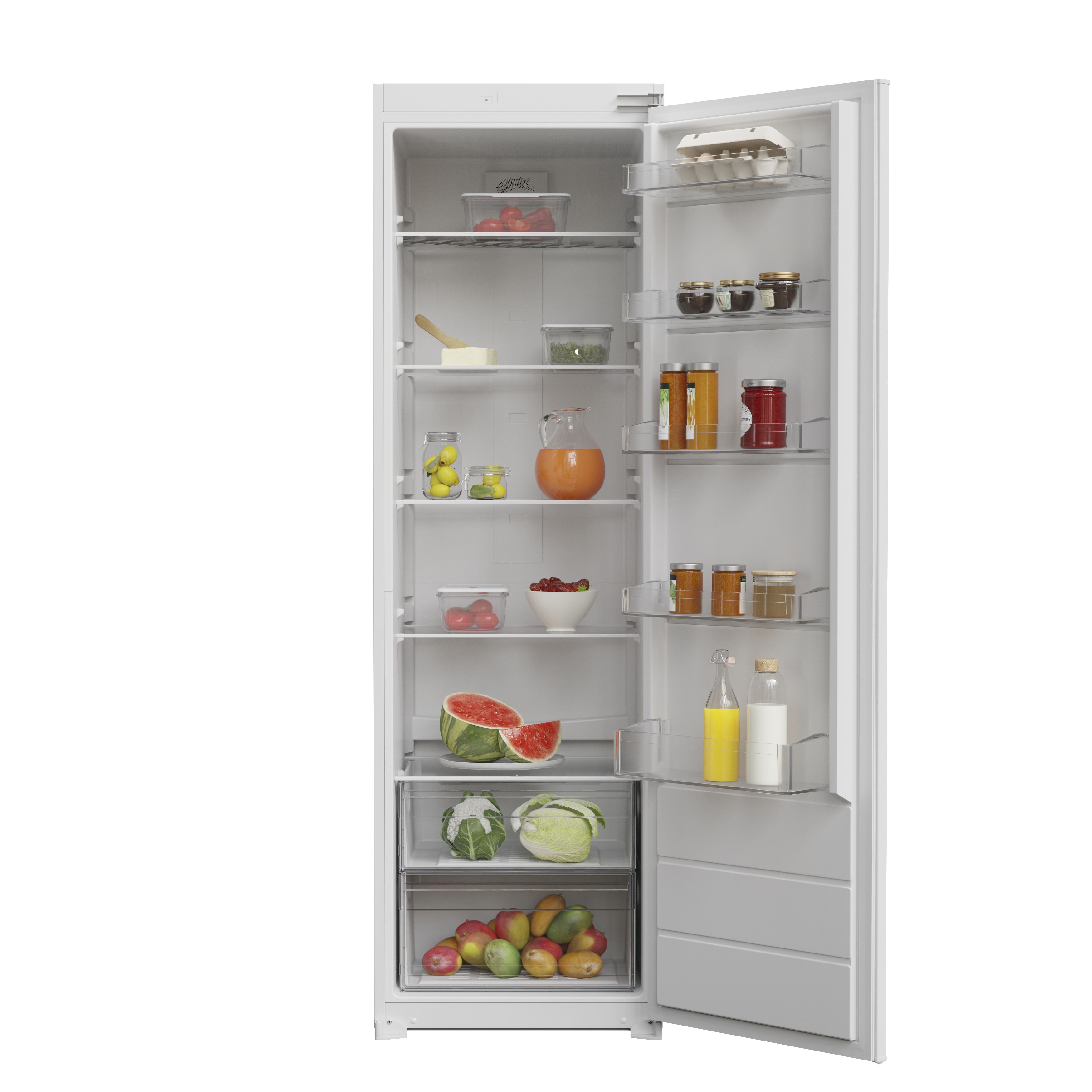 GHBITFRUK Built-in Tall Fridge - Gloss white