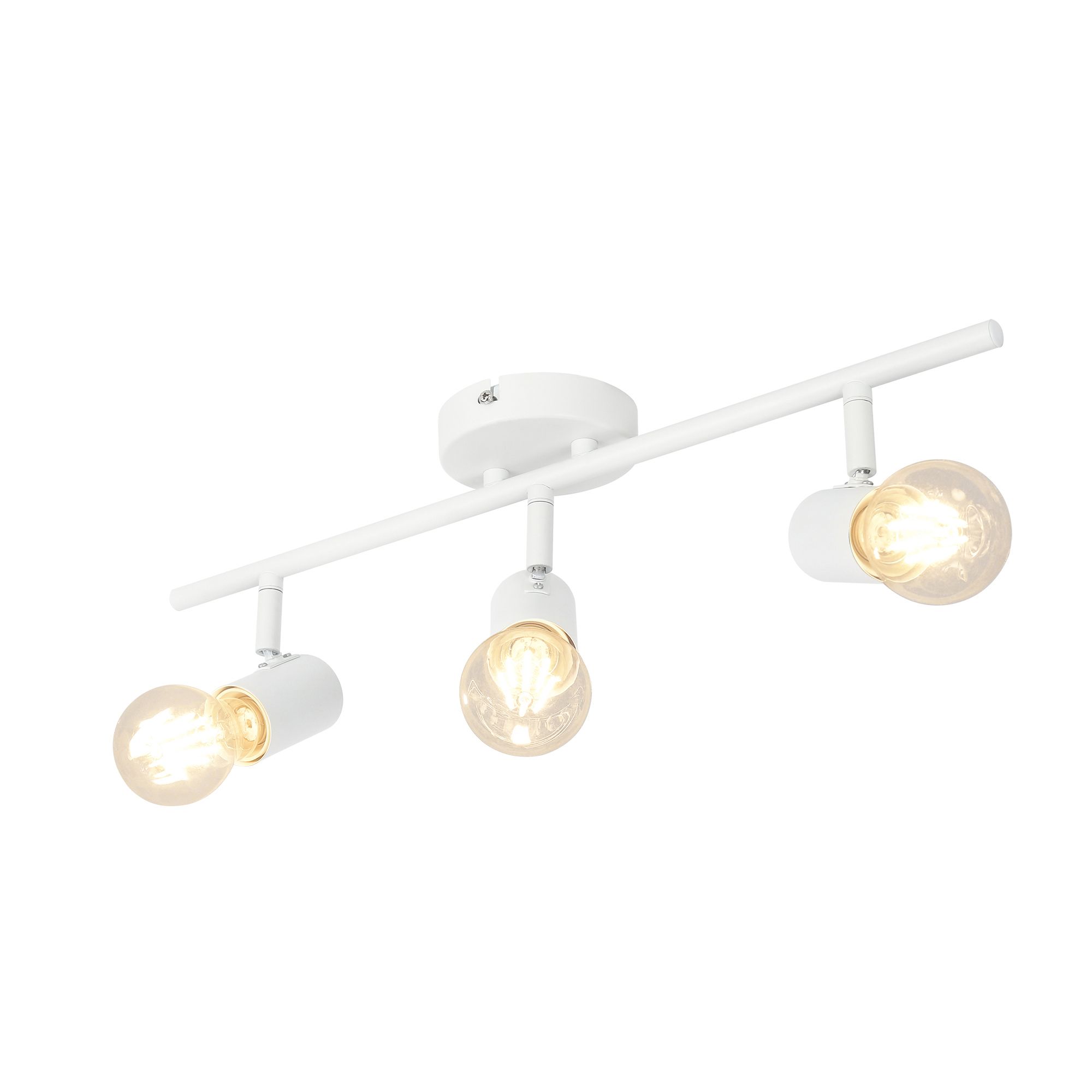 Ghlin Modern Matt White 3 Light Spotlight | DIY at B&Q