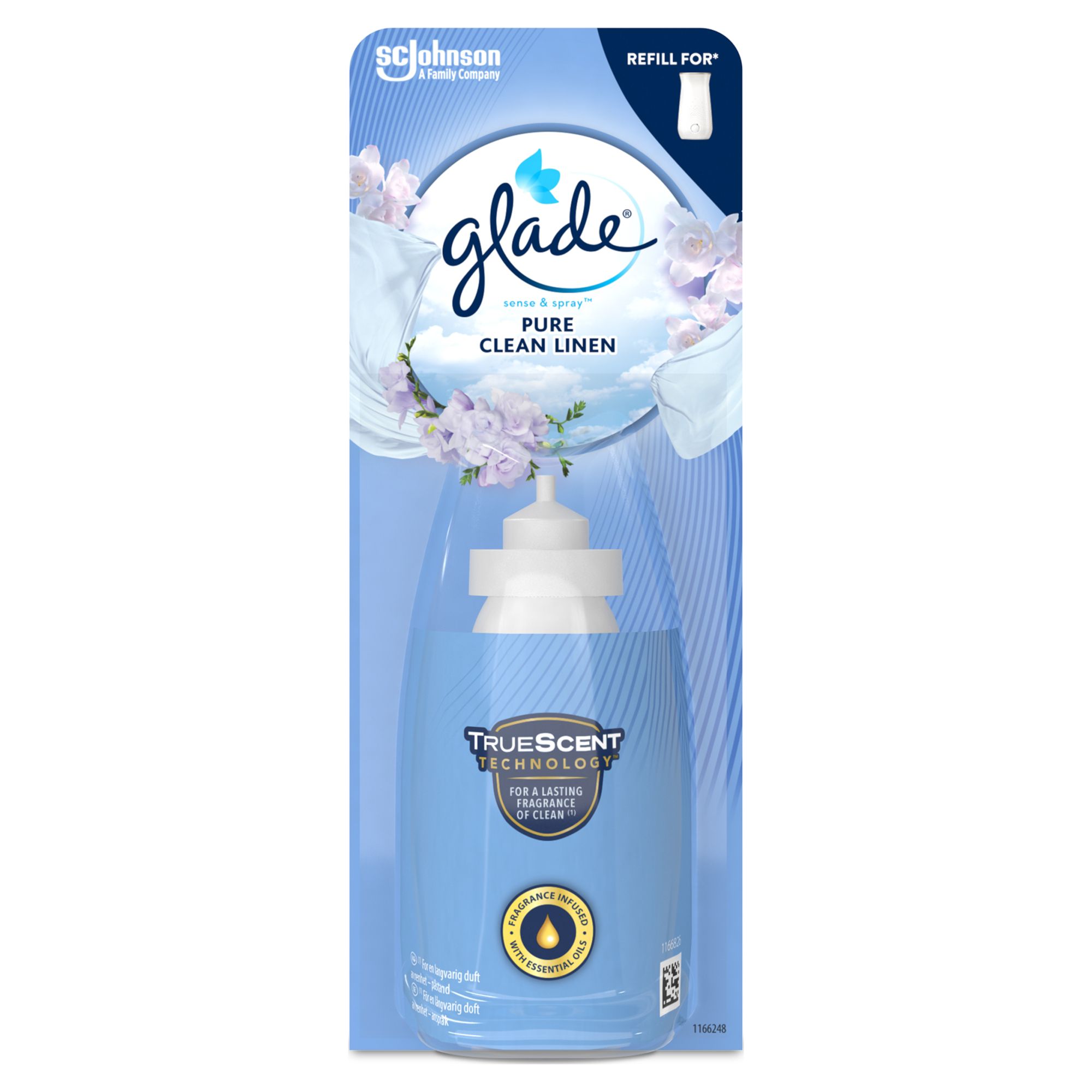 Glade Sense & Spray Clean linen Air freshener refill