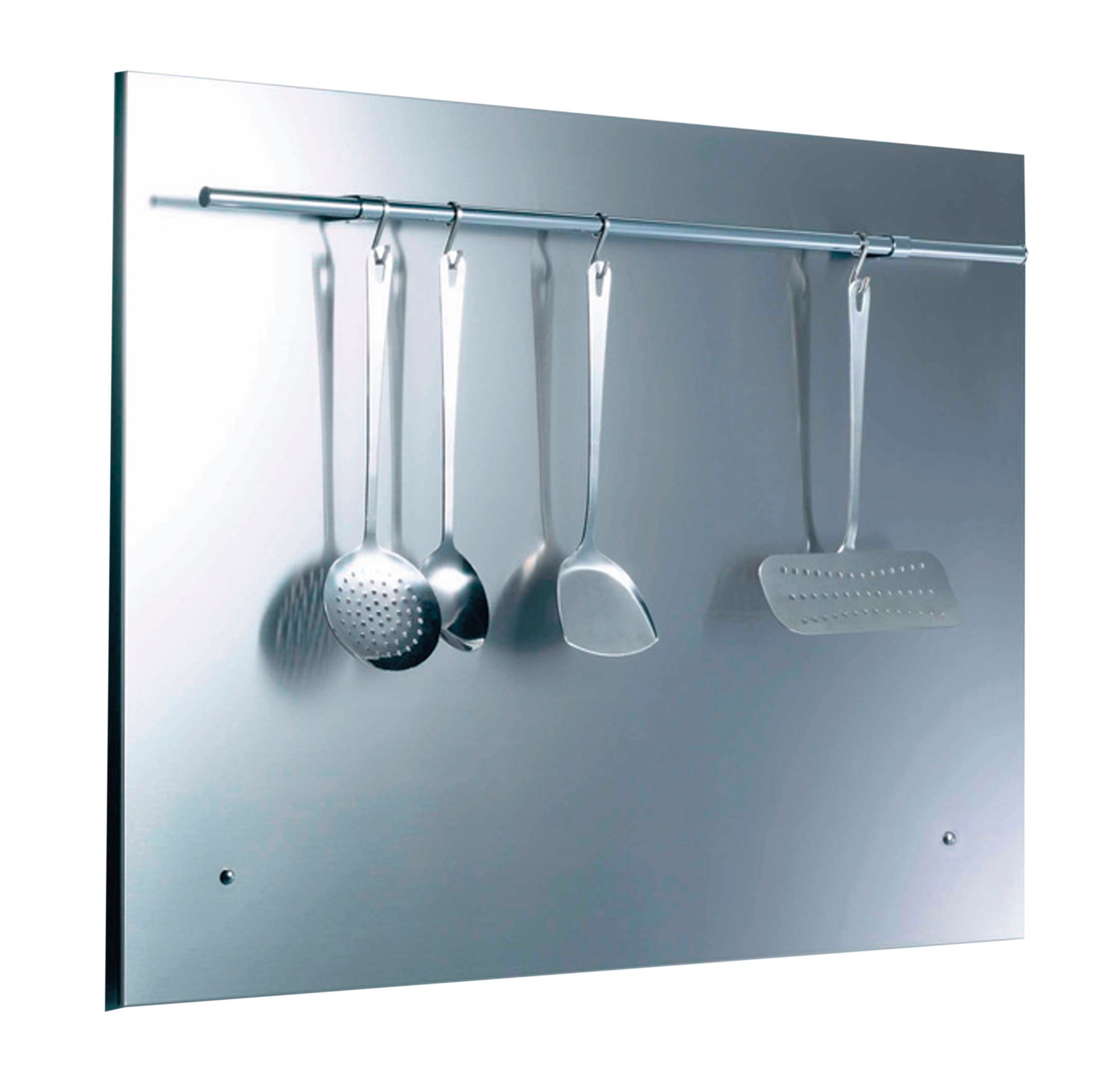 Glen Dimplex Stainless steel Splashback, (H)750mm (W)100mm (T)10mm ...