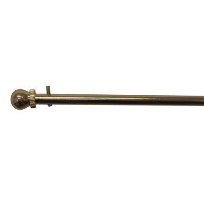 Gloss Brass Extendable Curtain pole (Dia)7mm | DIY at B&Q