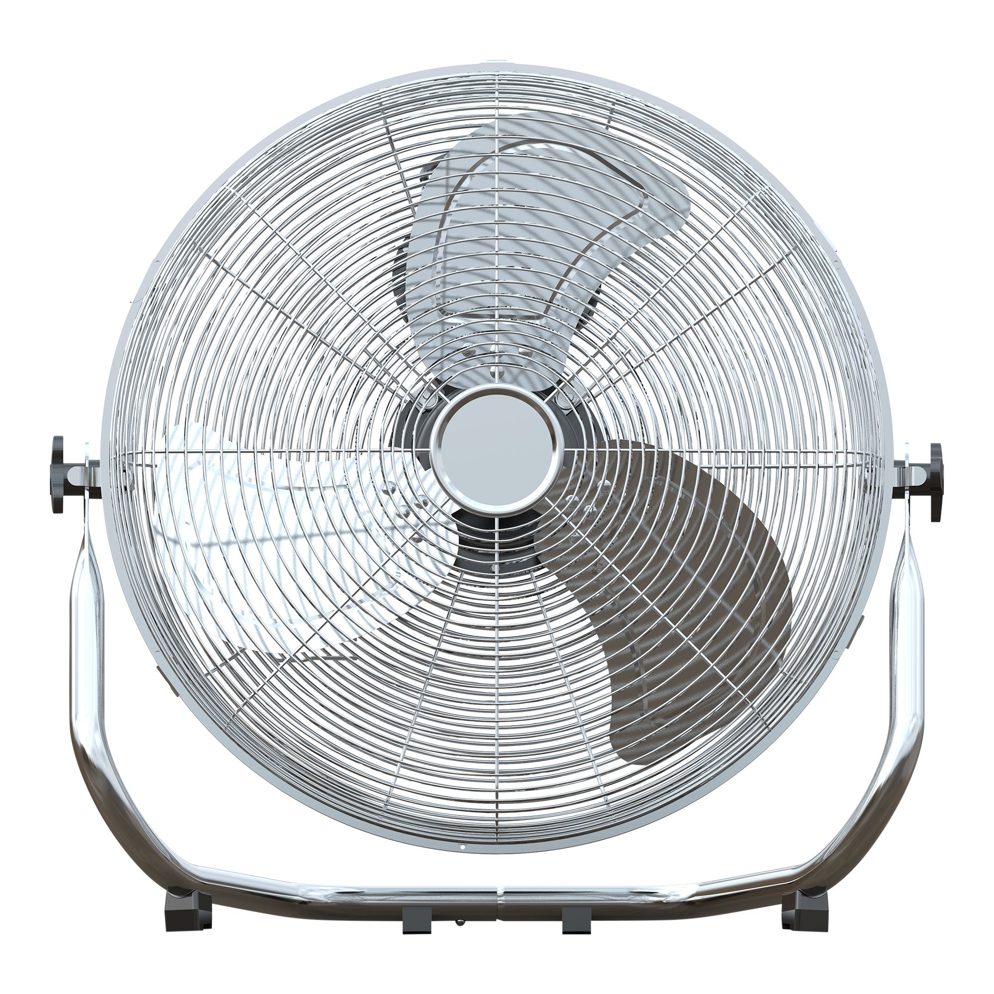 Gloss chrome effect 18" 110W Floor fan