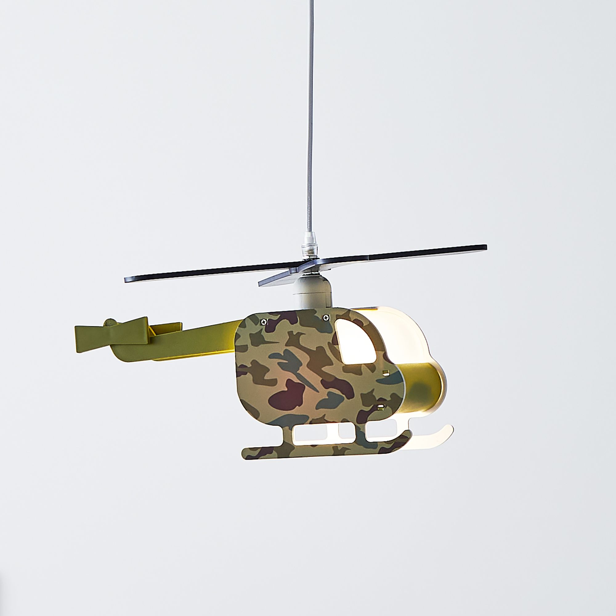 Glow Elior Helicopter Matt Multicolour LED Light pendant, (Dia)420mm ...