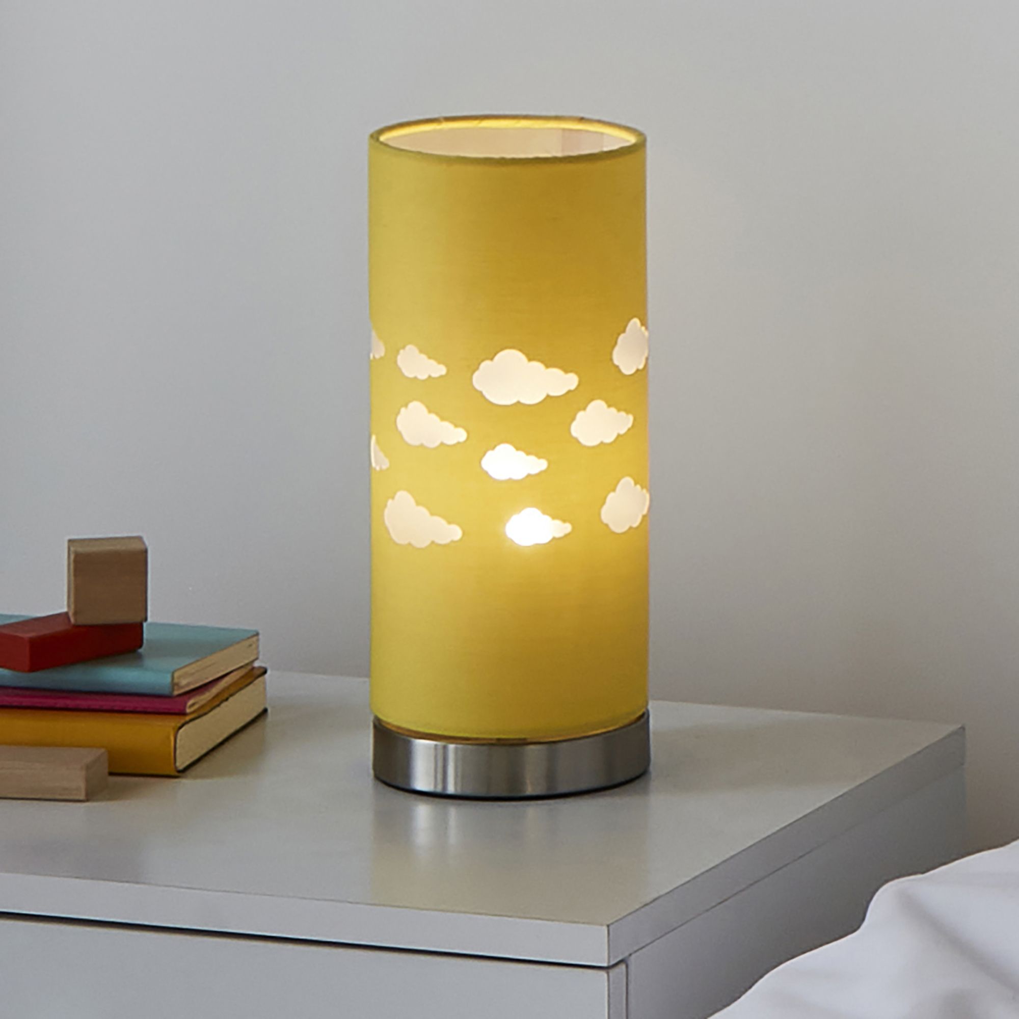Glow Hannel Cloud Yellow Circular Table lamp | DIY at B&Q