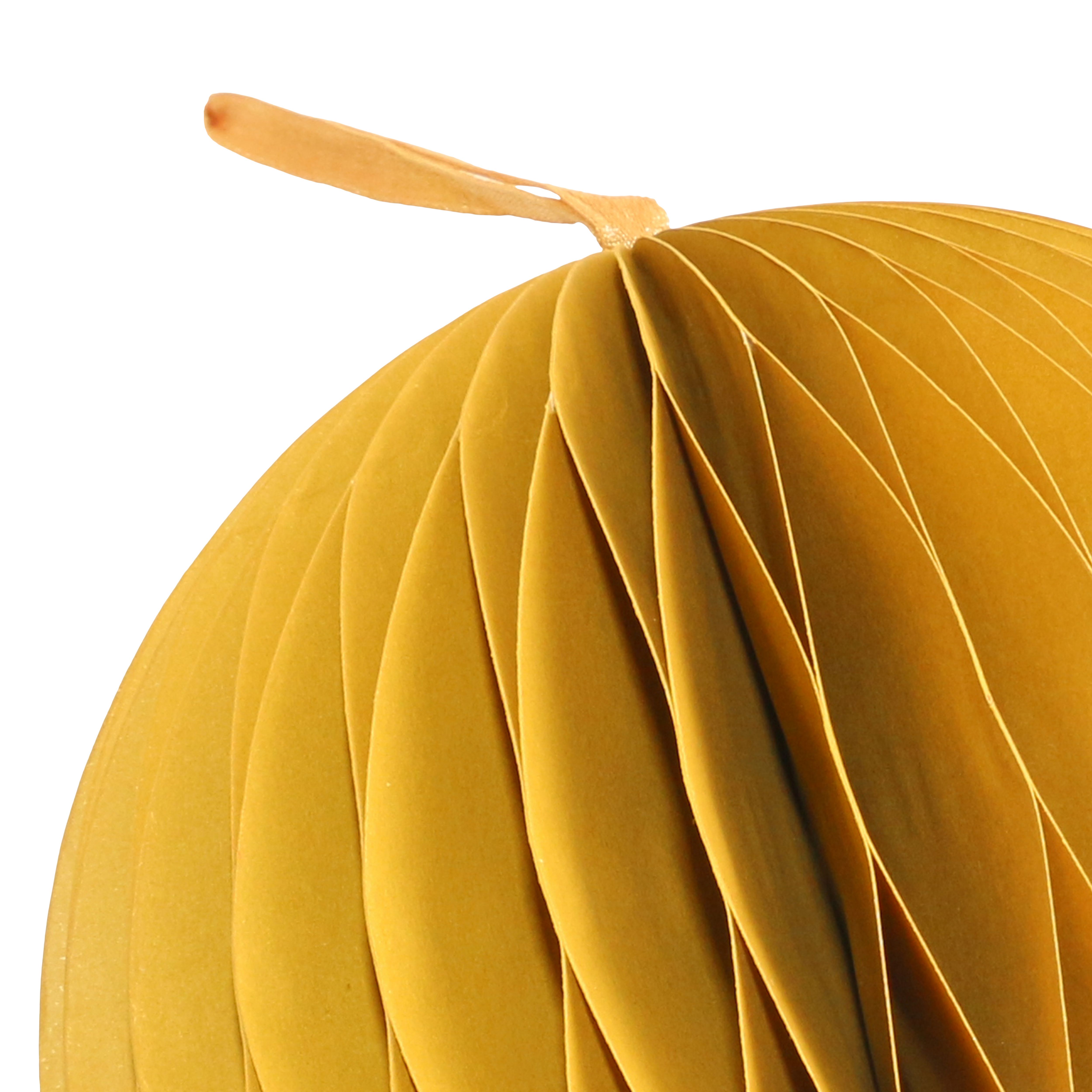 Gold effect Paper Round Bauble (D) 150mm