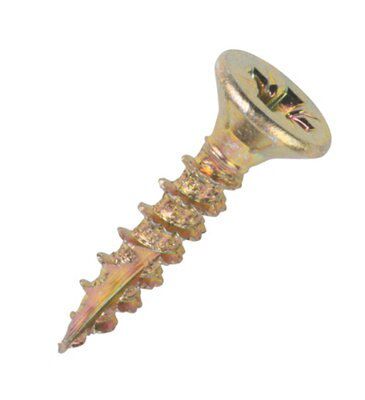 Goldscrew Plus Zinc-plated Carbon steel Screw (Dia)4mm (L)20mm, Pack of ...