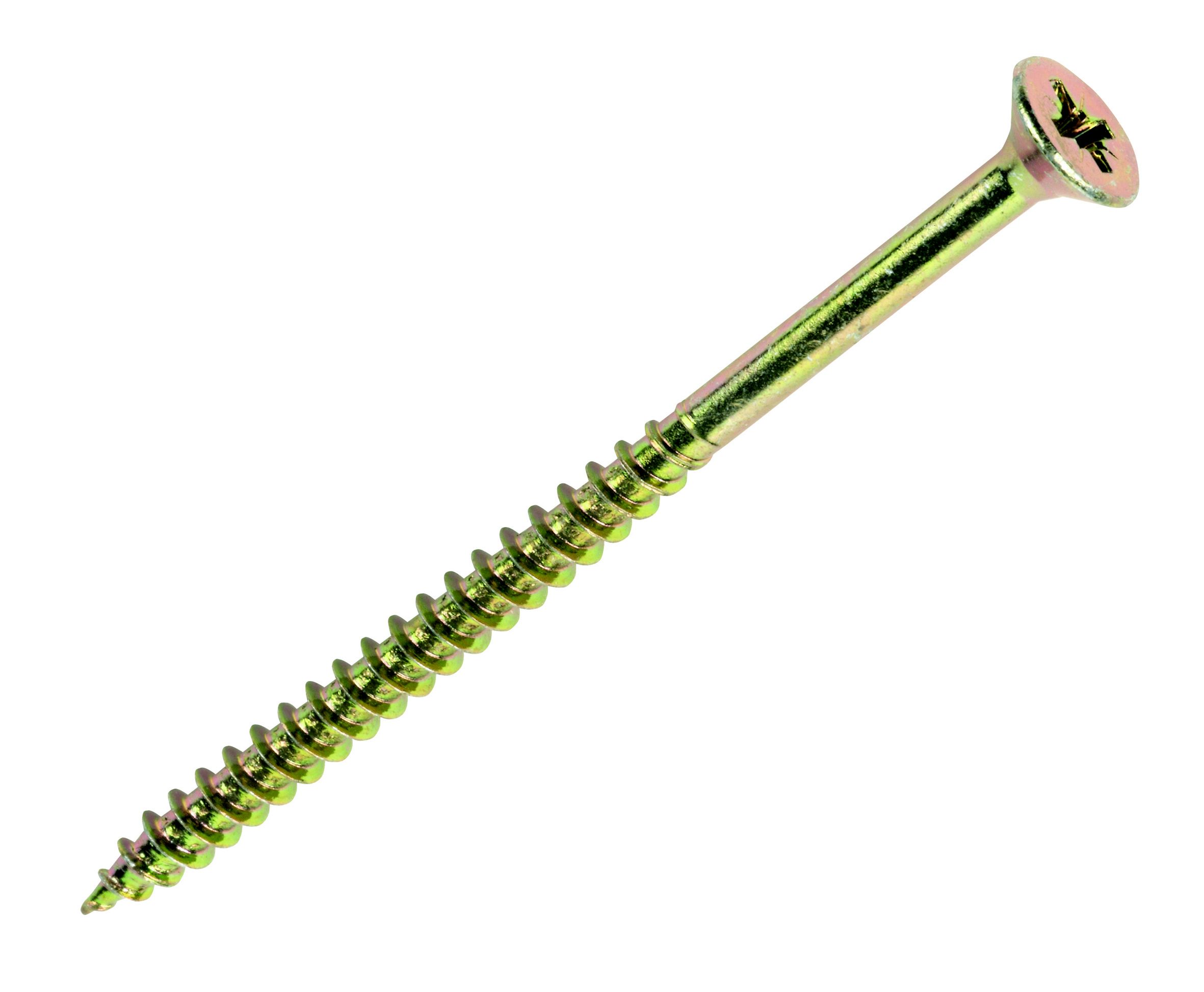 Goldscrew PZ Flat countersunk Yellow-passivated Carbon steel ...