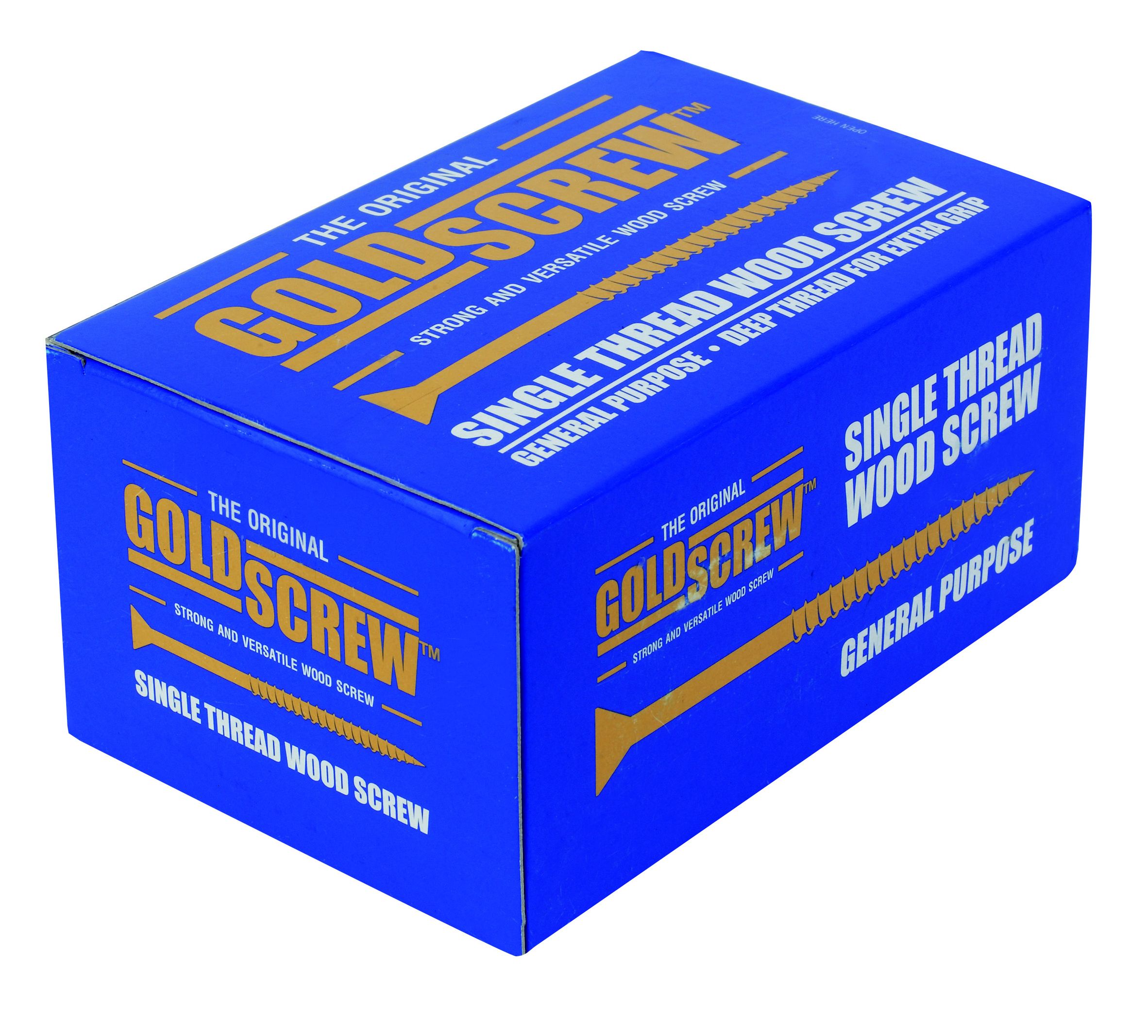 Goldscrew PZ Flat countersunk Yellow-passivated Carbon steel Screw (Dia ...