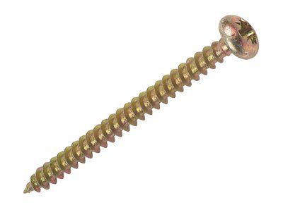 Goldscrew PZ Round Yellow-passivated Carbon steel Screw (Dia)4mm (L ...