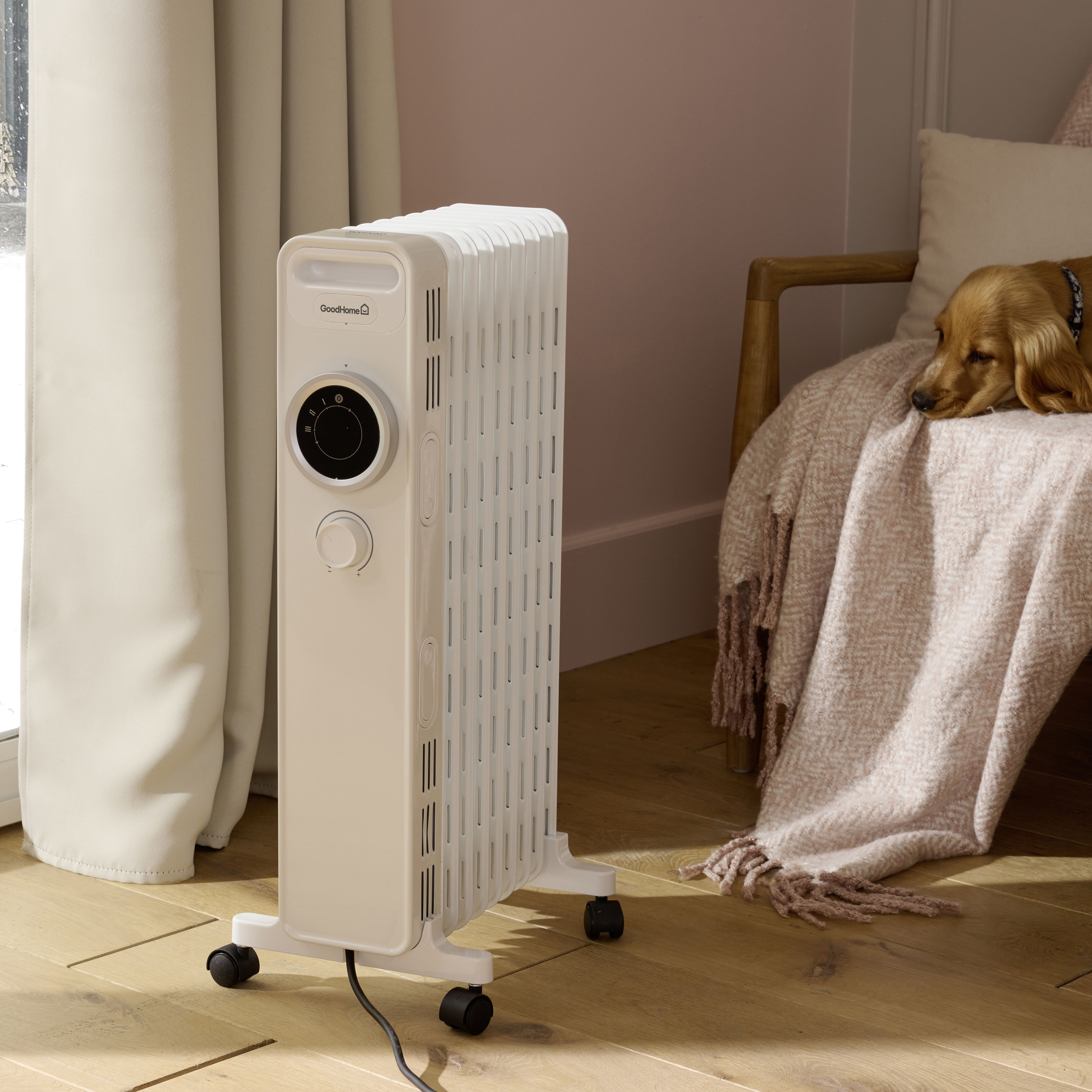 GoodHome 2000W White Oil-filled radiator