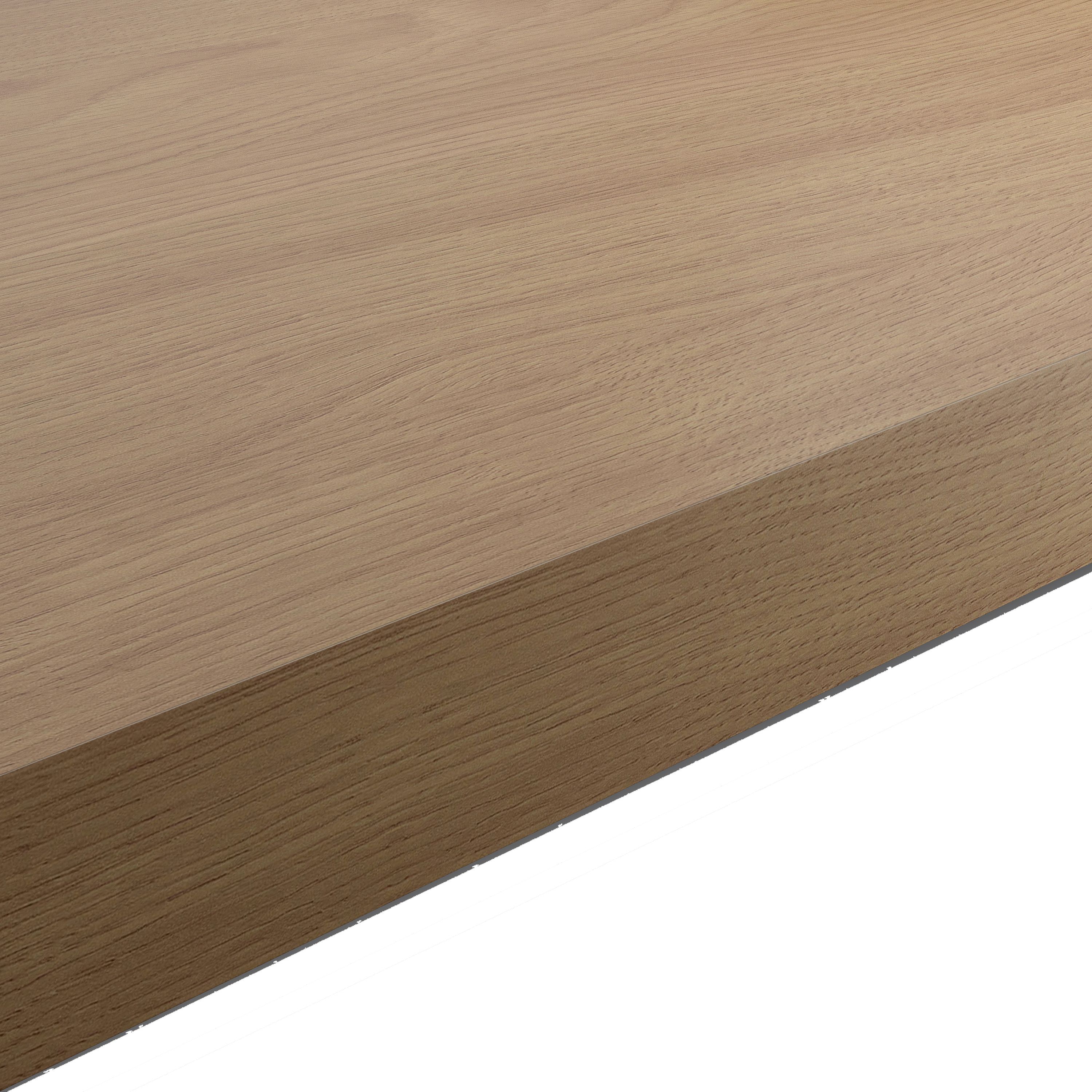 GoodHome 38mm Kala Matt Brown Oak effect Laminate & particle board ...