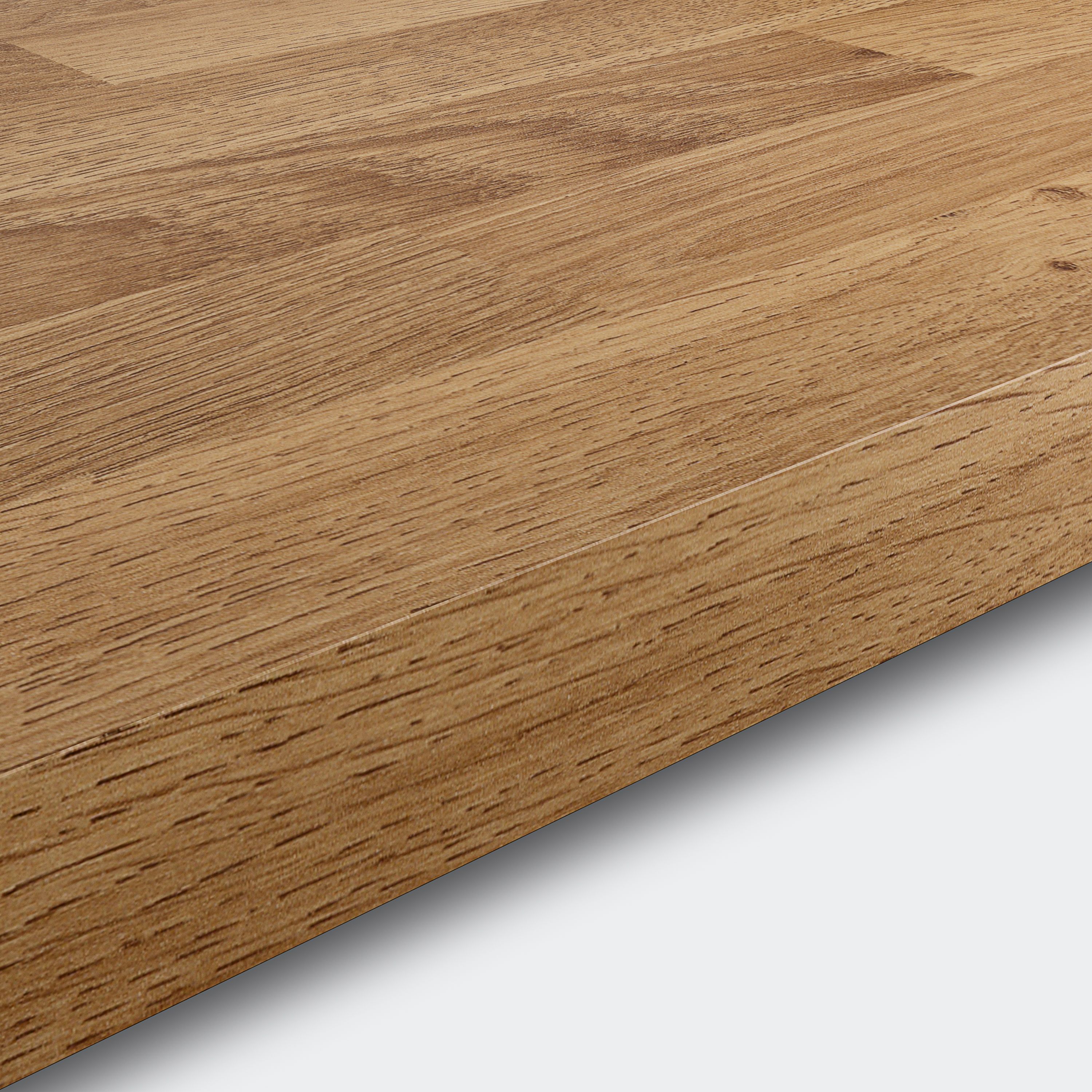 GoodHome 38mm Kala Matt Honey Wood effect Chipboard & laminate Square edge Kitchen Breakfast bar ...