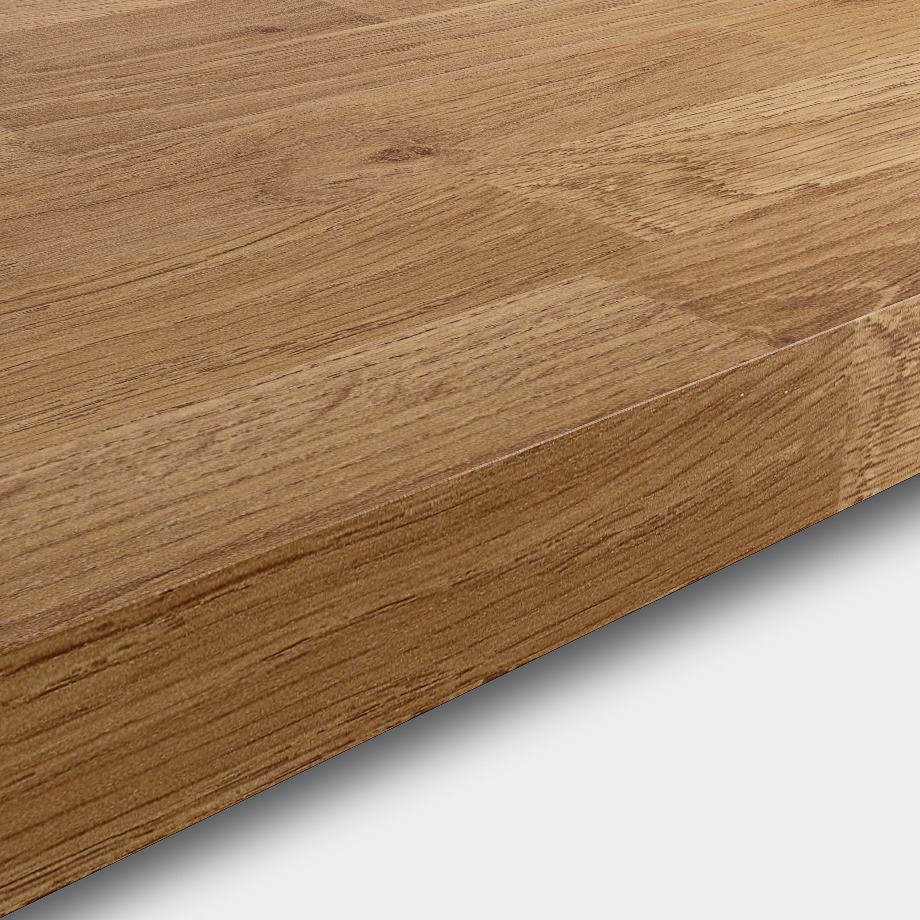 GoodHome 38mm Kala Matt Honey Wood effect Laminate Square edge Kitchen ...