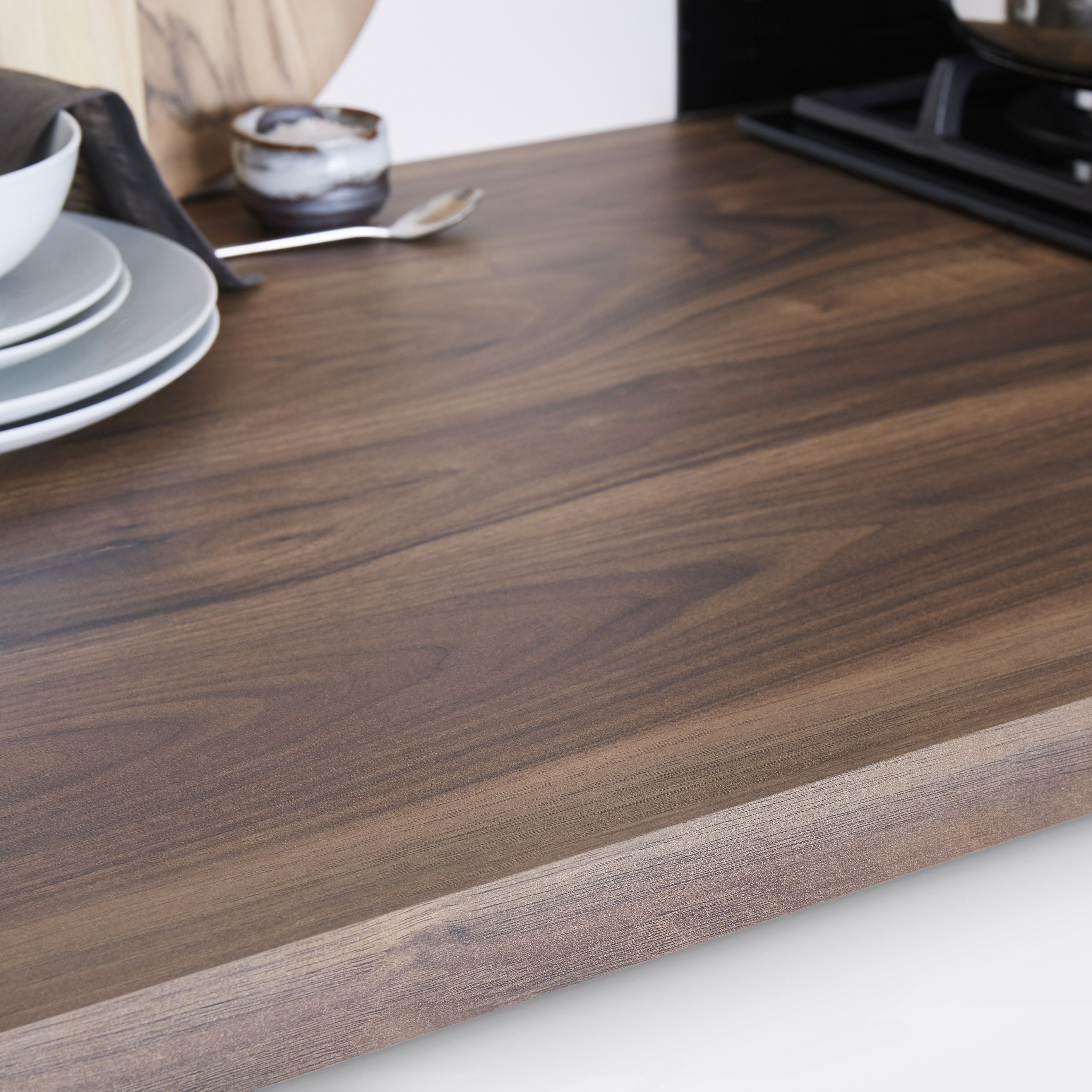 GoodHome 38mm Kala Matt Wood effect Laminate & particle board Square ...
