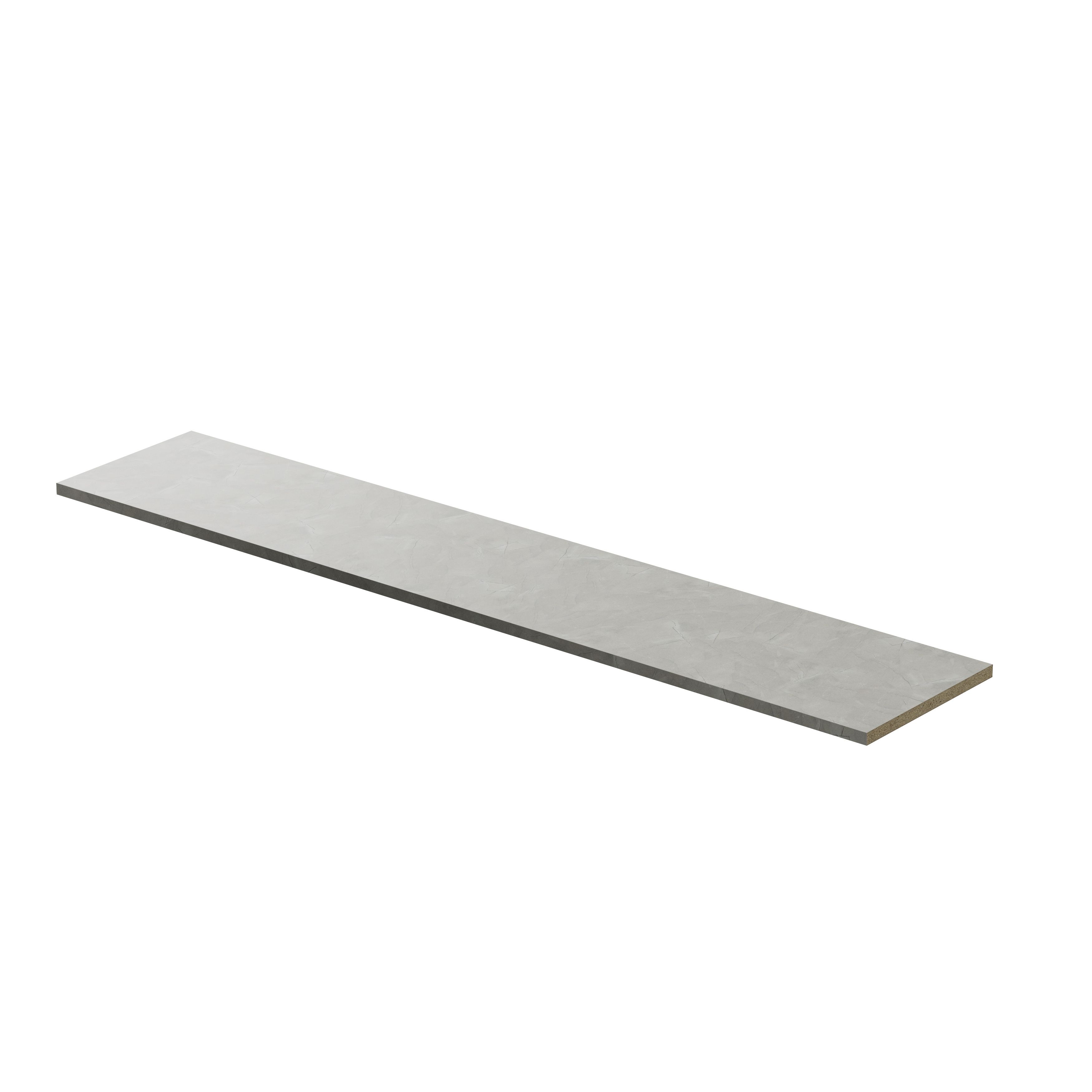 GoodHome 38mm Kala Pietra Satin Grey Laminate Square edge Kitchen ...