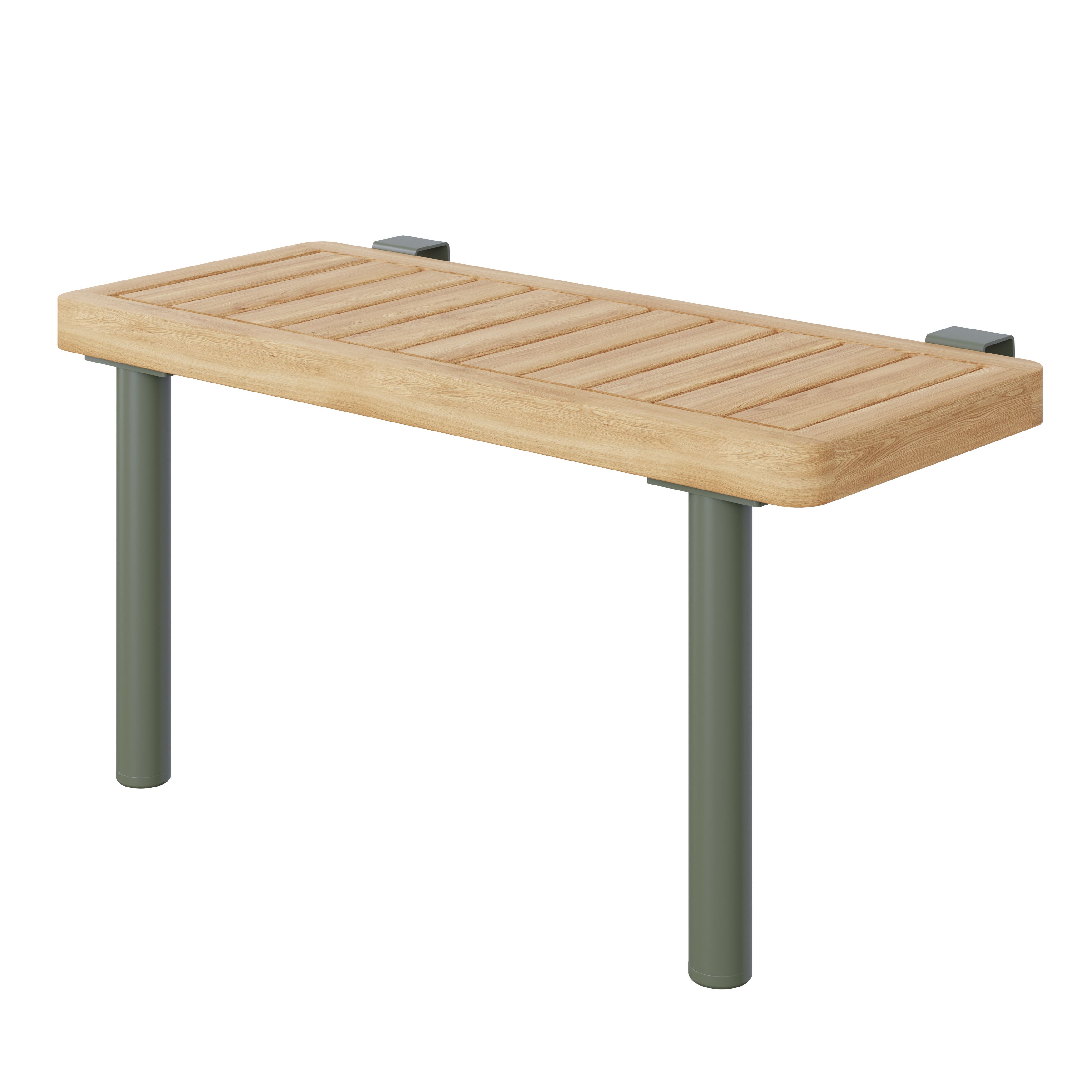 GoodHome Akoa Deep lichen green Metal 2 Seater Coffee set