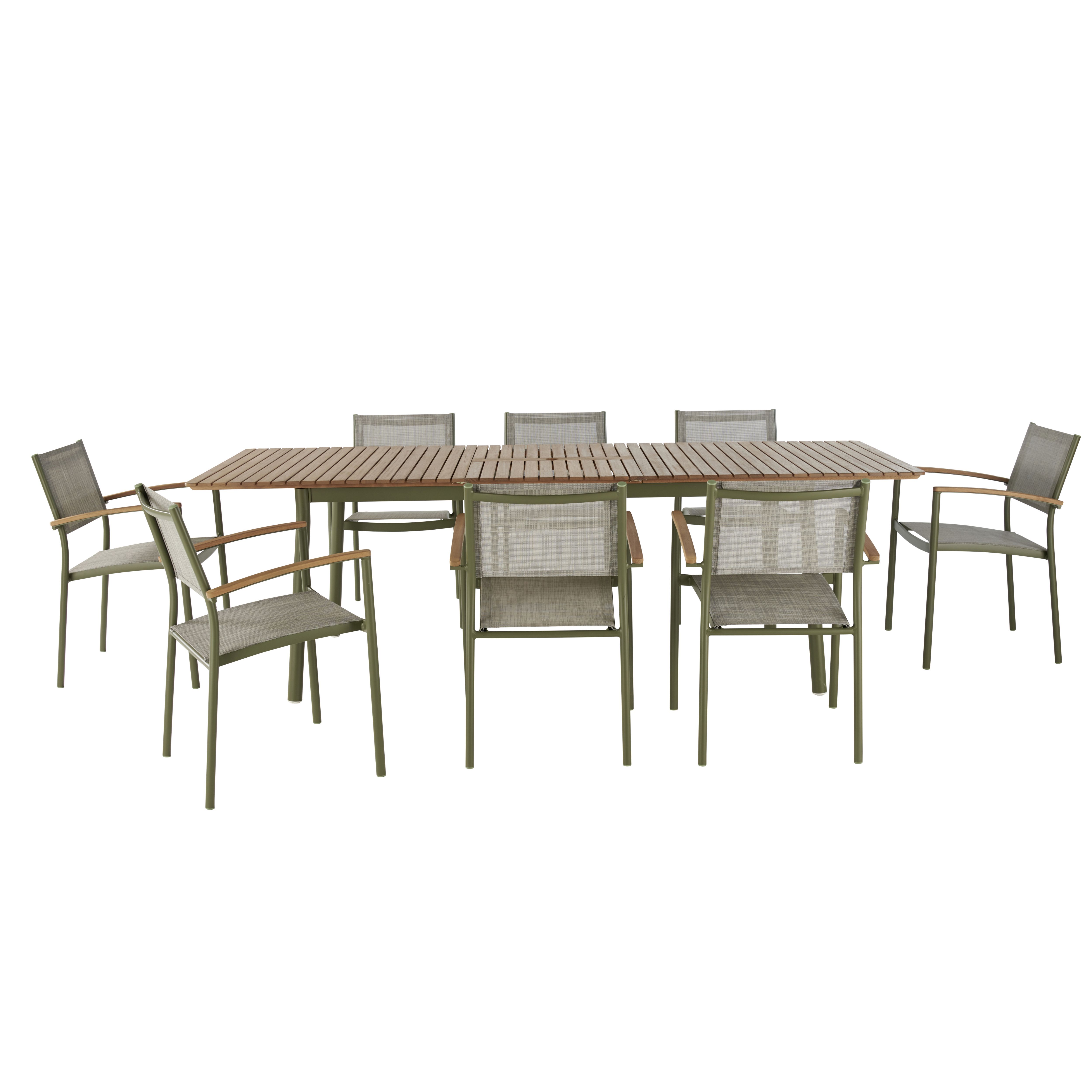 GoodHome Akoa Metal 8 seater Dining set | DIY at B&Q