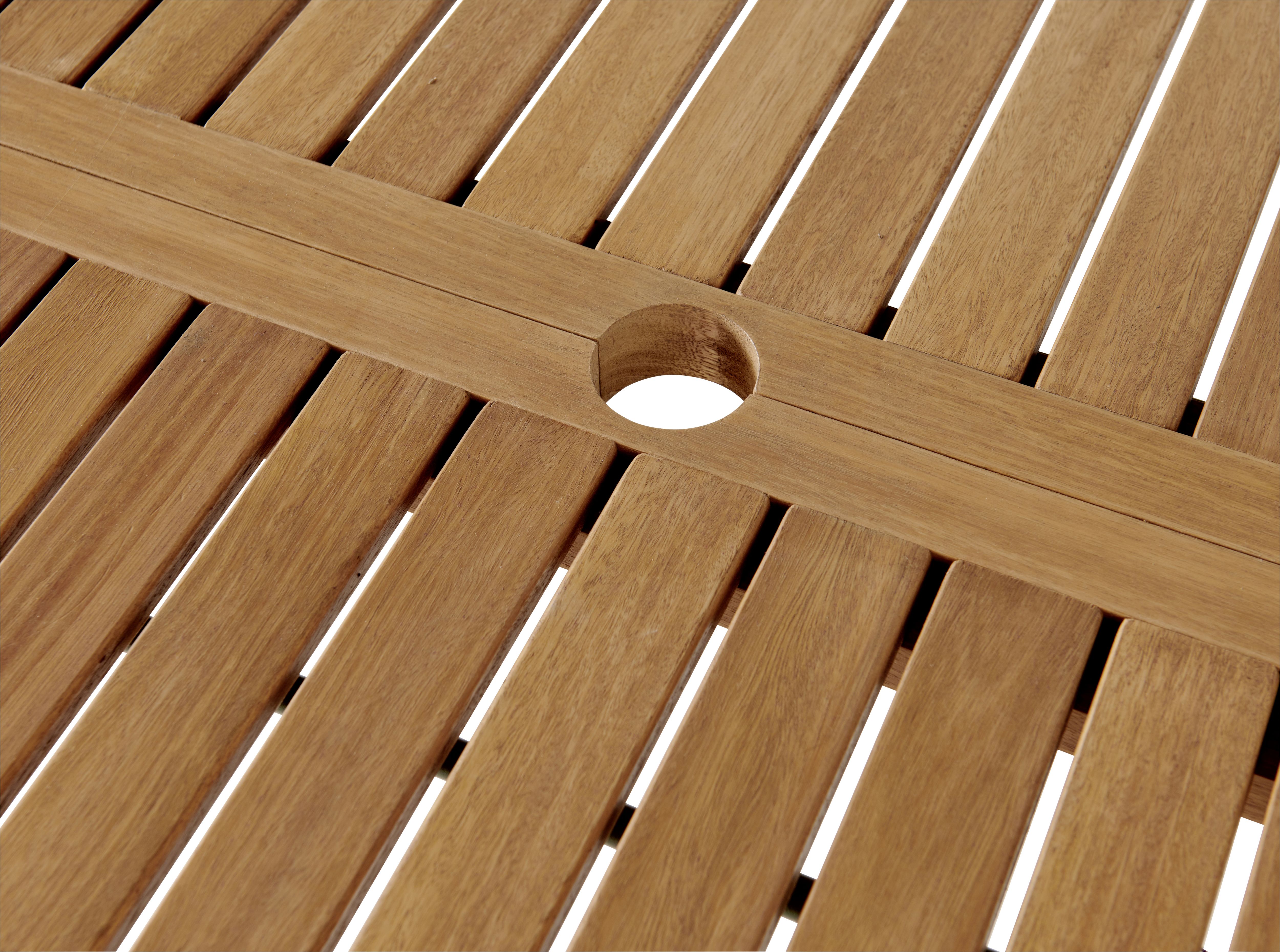 GoodHome Akoa Wooden 8 seater Extendable Rectangular Table