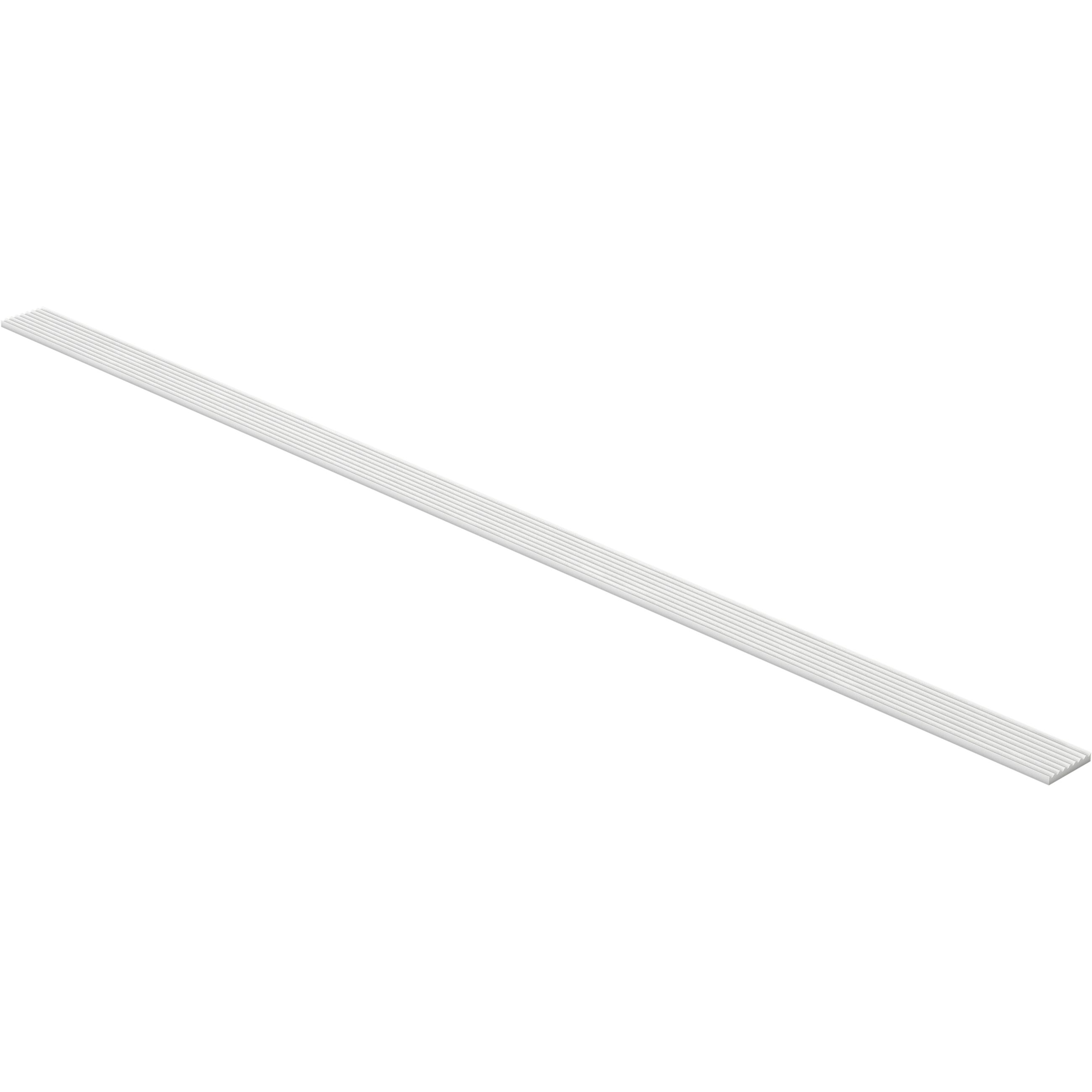 GoodHome Alara Matt White Adhesive Partition panel strip (W) 4cm x (L ...
