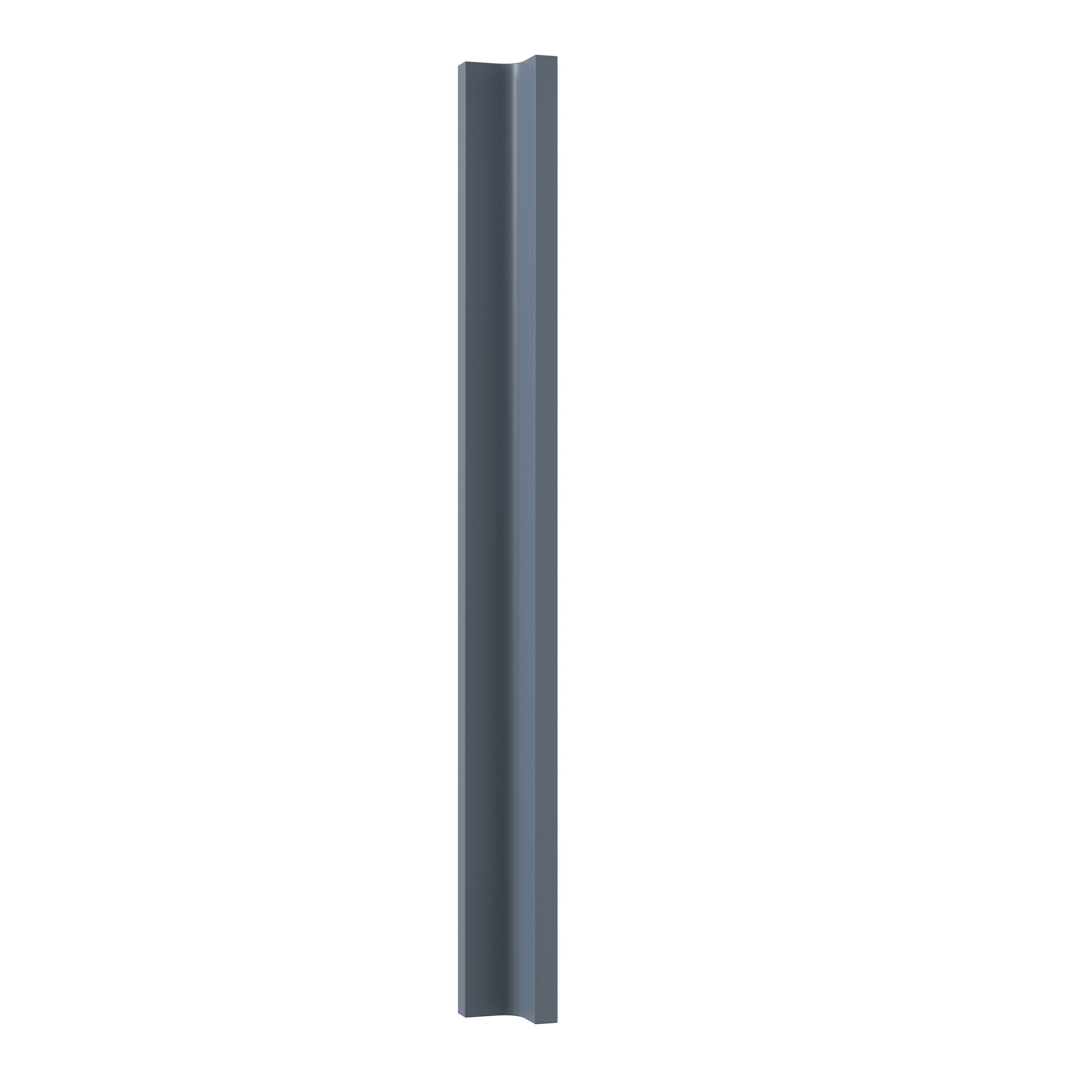 GoodHome Alisma Matt blue slab Standard Corner post, (W)34mm (H)715mm ...