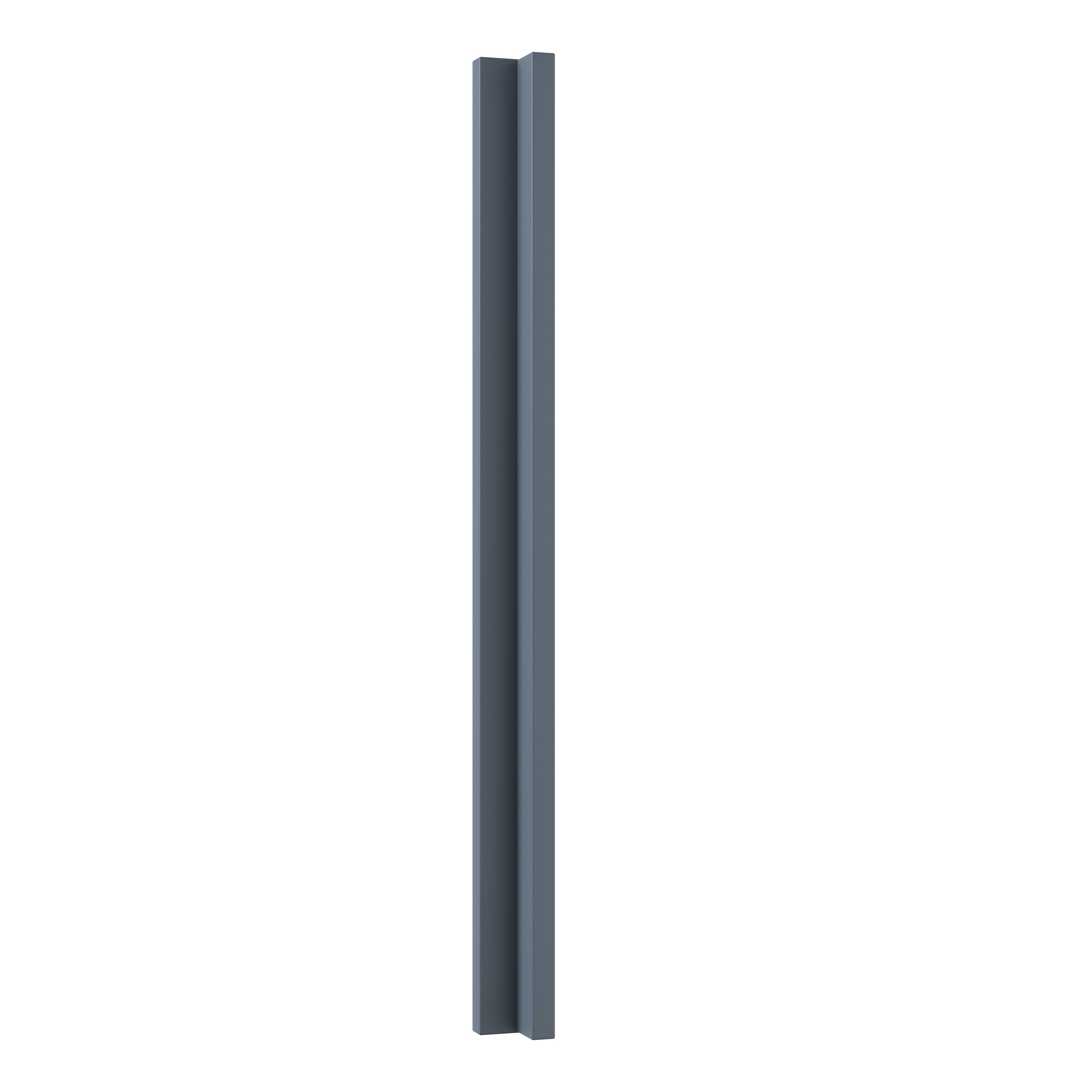 GoodHome Alisma Matt blue Standard Corner post, (W)48mm (L)715mm