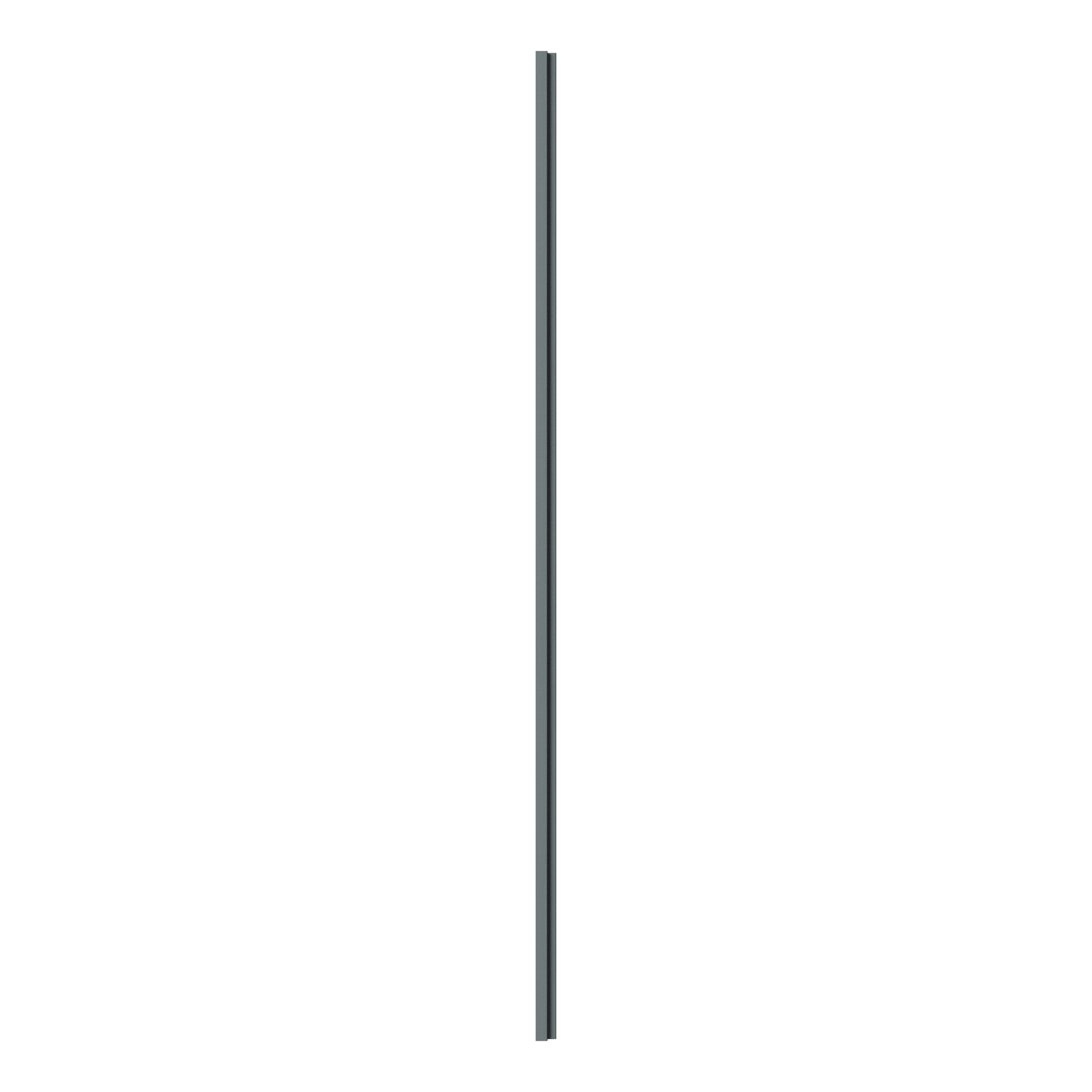 GoodHome Alpinia Matt Dusk Blue Square Pilaster, (H)2400mm (W)80mm