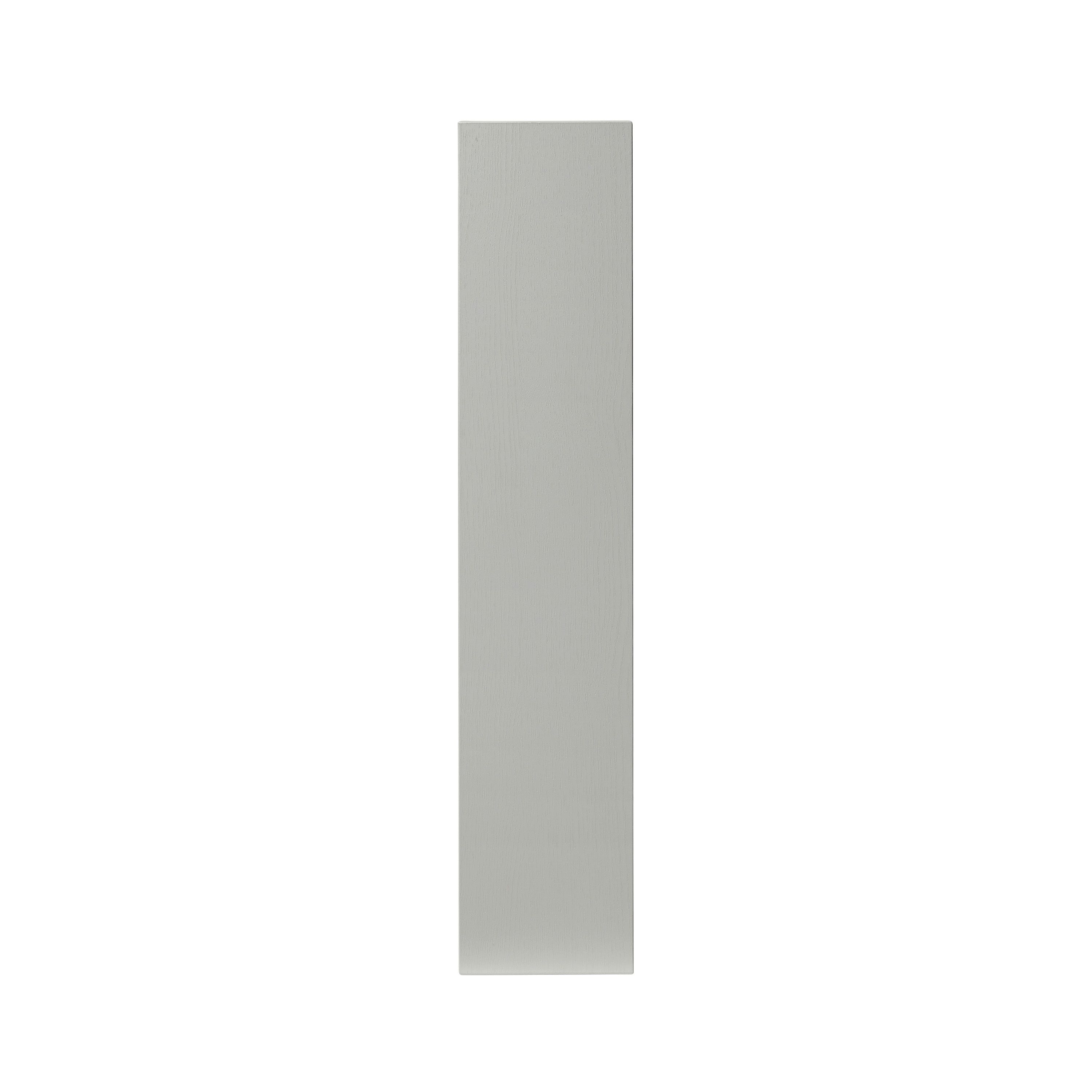 GoodHome Alpinia Matt grey painted wood effect shaker Matt grey wood ...