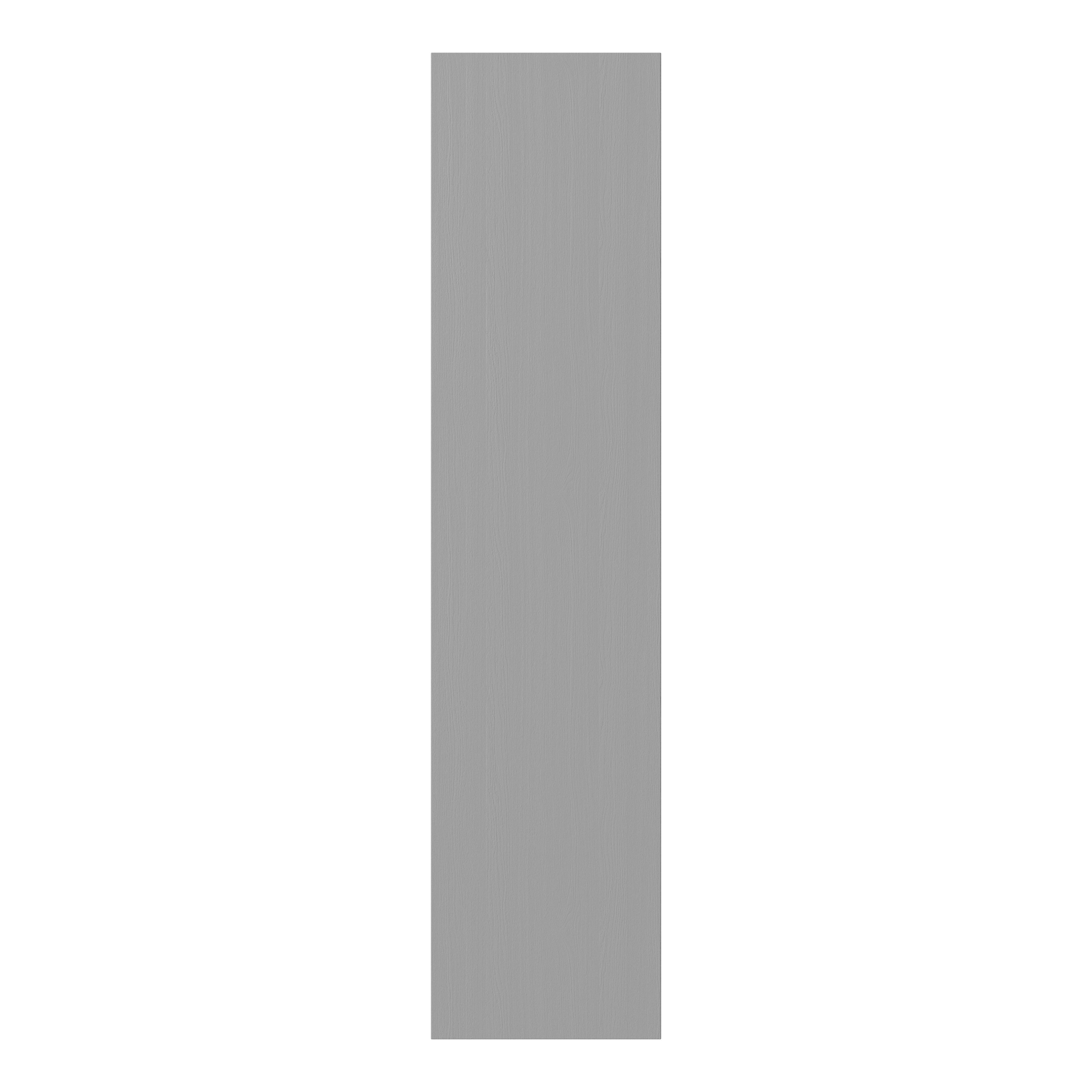 GoodHome Alpinia Matt grey painted wood effect Tall Clad on panel (H ...