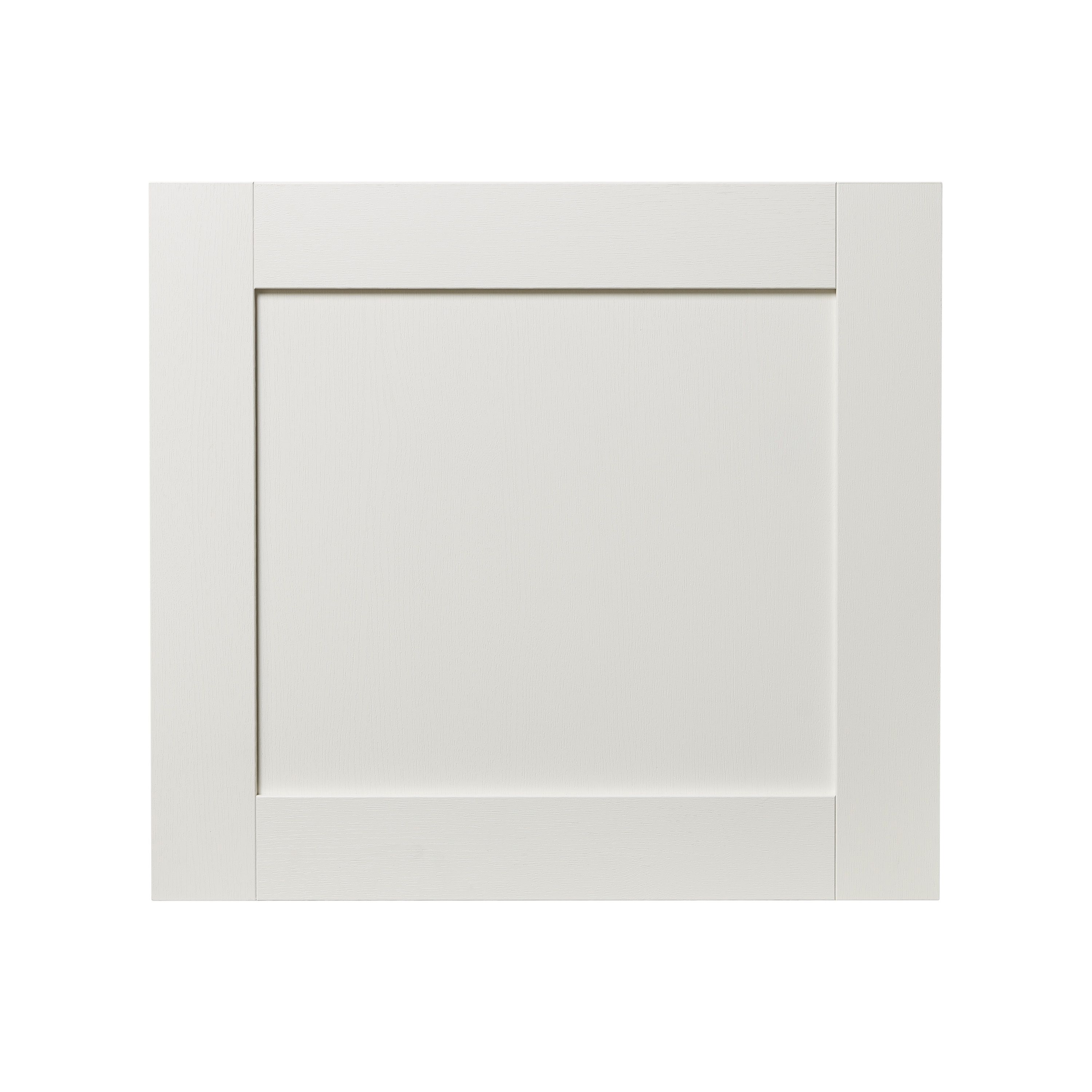 GoodHome Alpinia Matt ivory wood effect Shaker Appliance Cabinet door ...