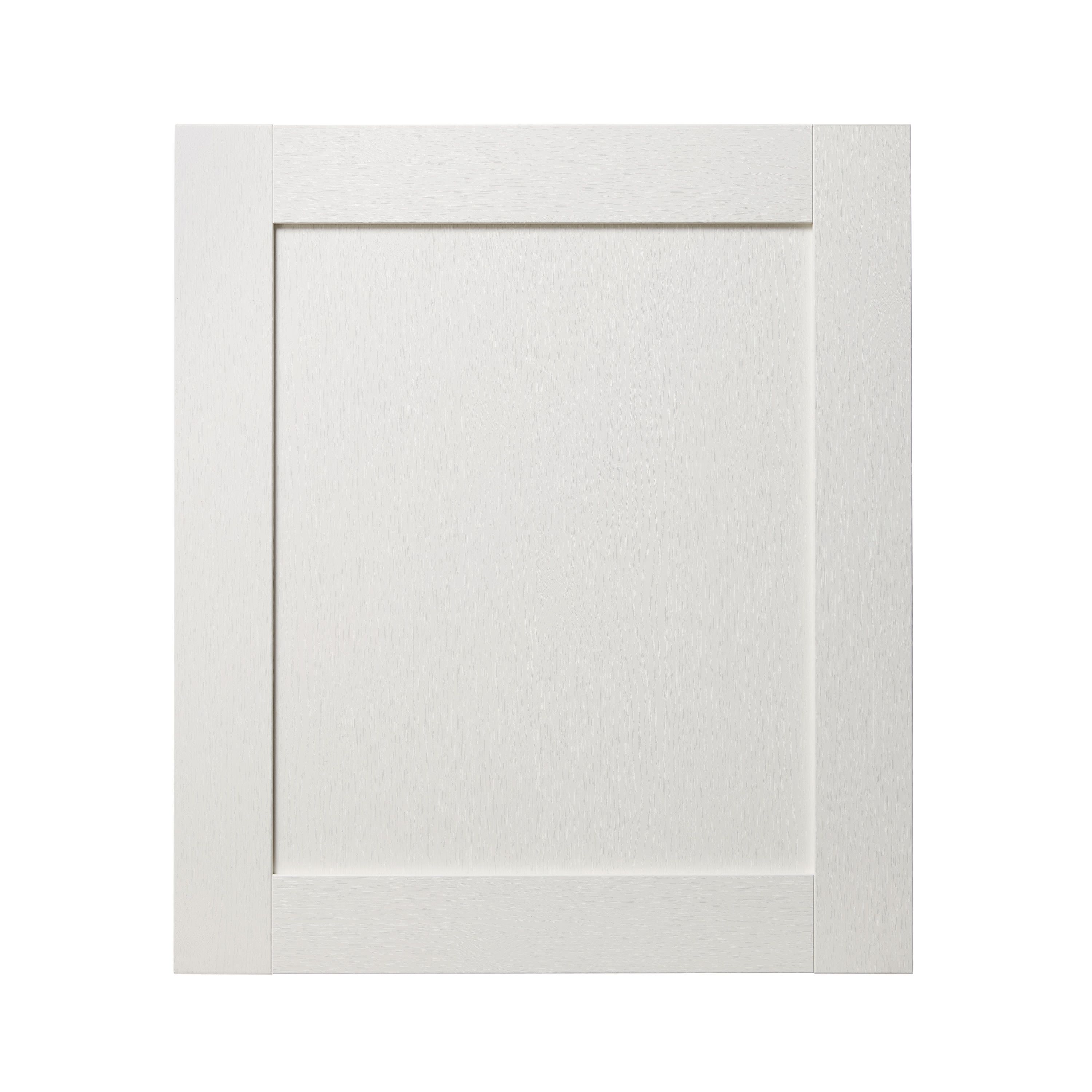 GoodHome Alpinia Matt ivory wood effect Shaker Appliance Cabinet door ...