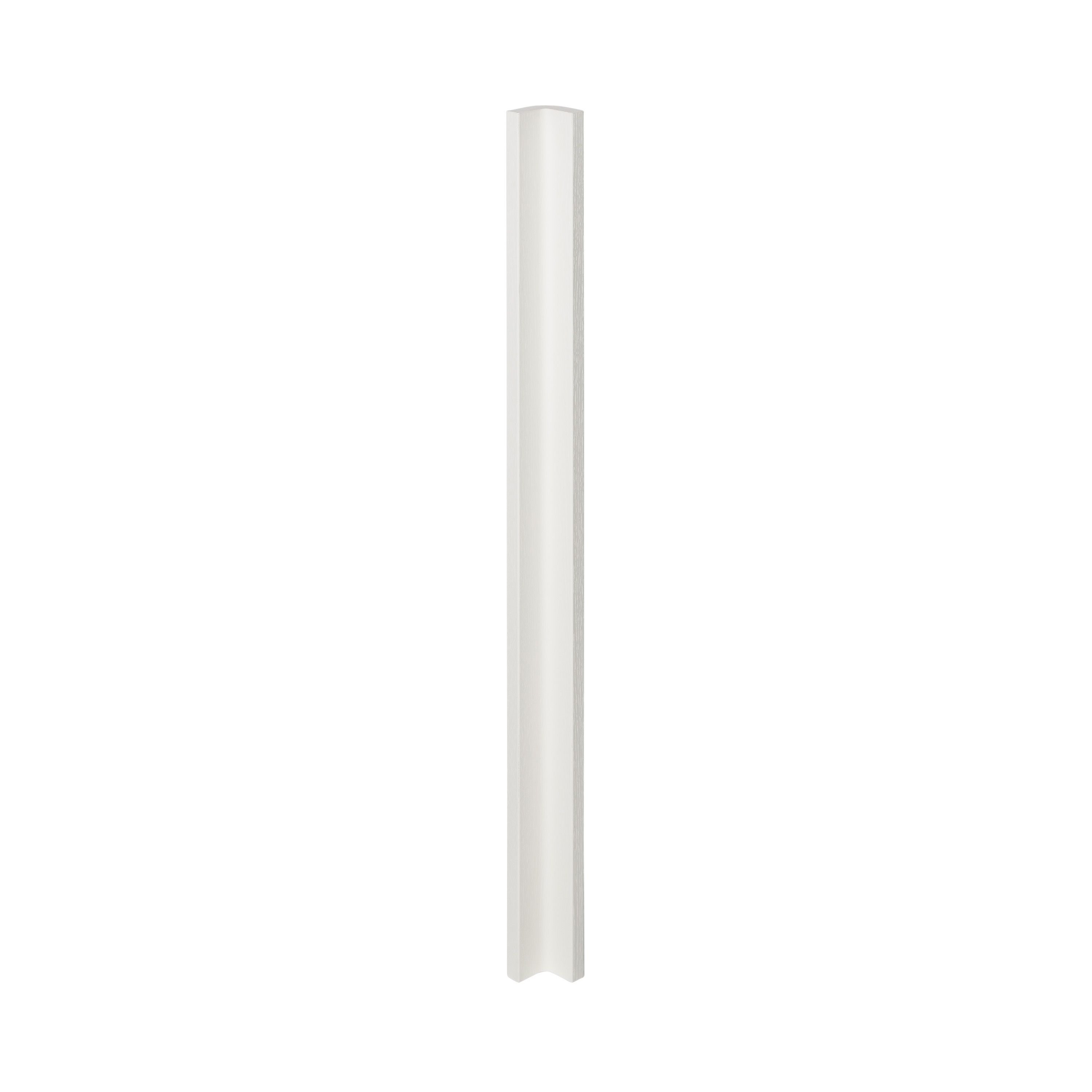 GoodHome Alpinia Matt ivory wood effect Tall Wall corner post, (W)59mm