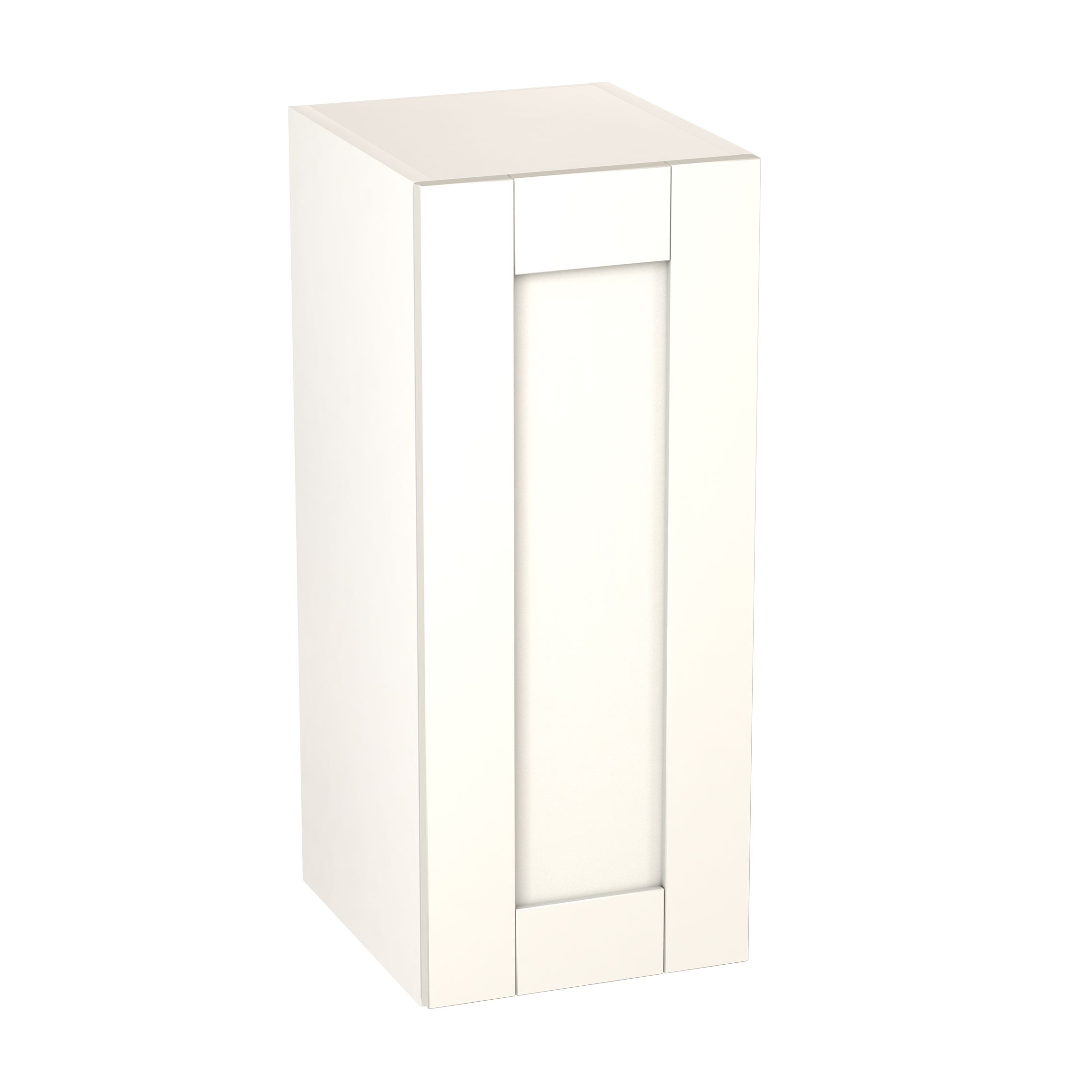 GoodHome Alpinia Matt ivory wood effect Wall Kitchen cabinet (W) 300mm ...