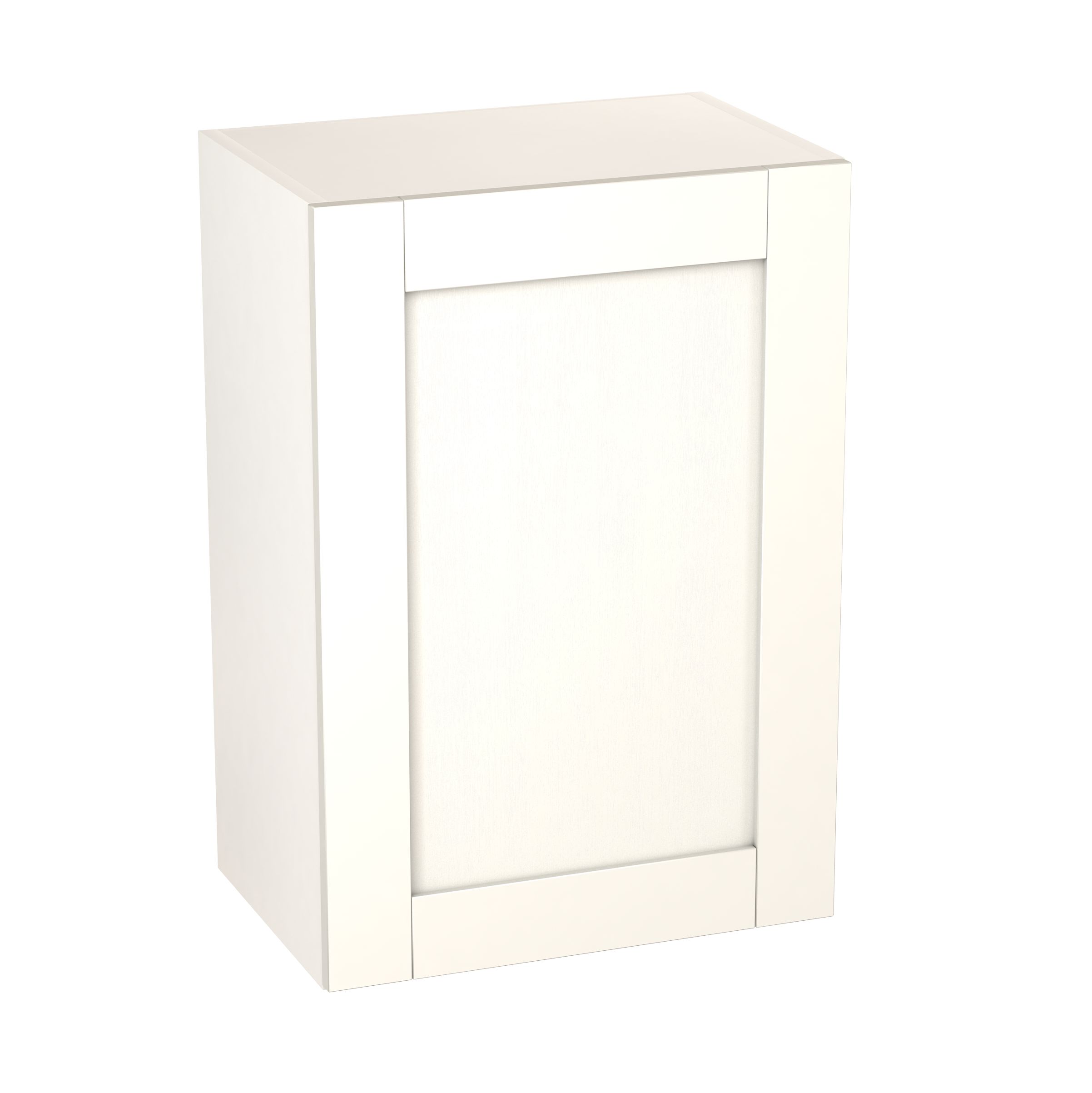 GoodHome Alpinia Matt ivory wood effect Wall Kitchen cabinet (W) 500mm ...