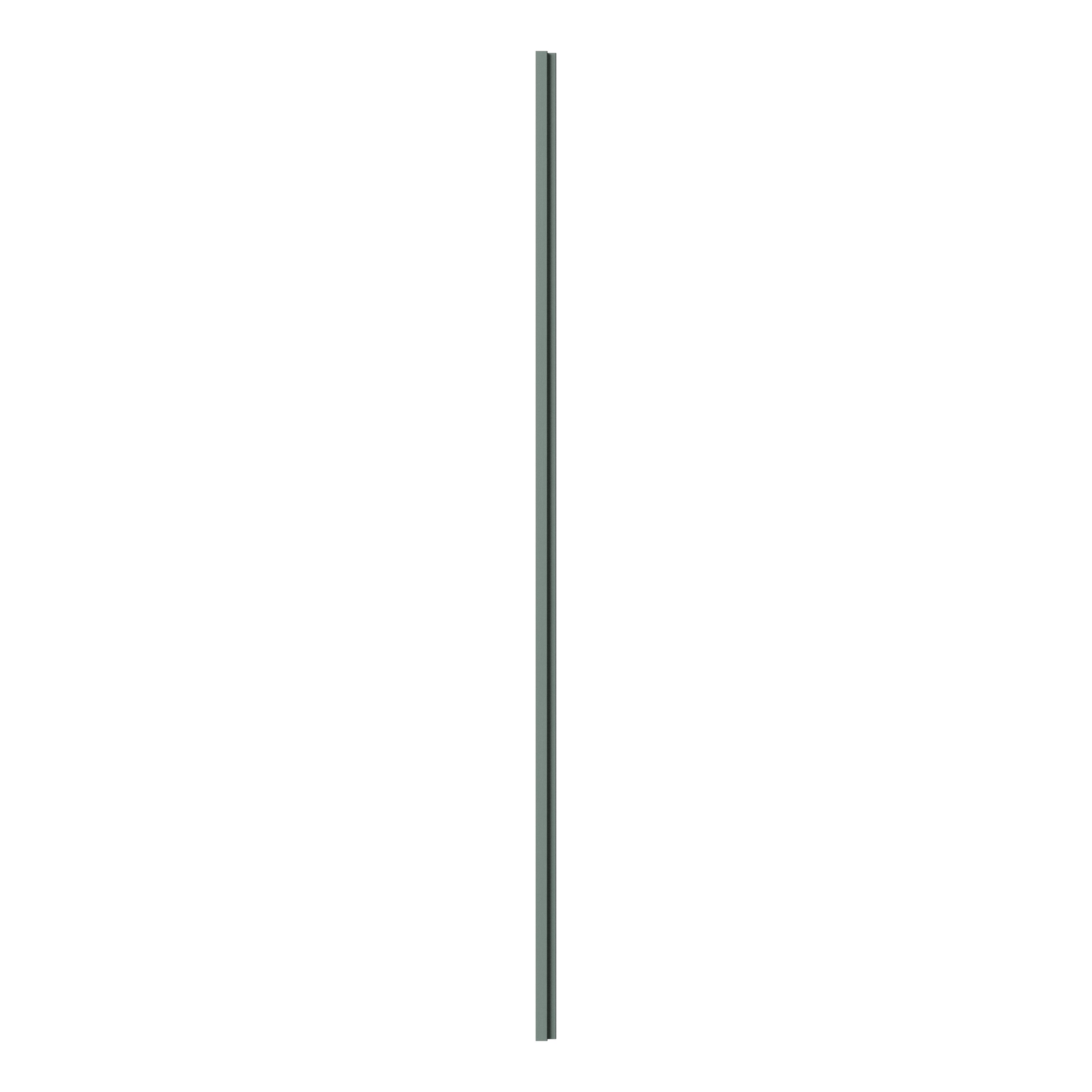 GoodHome Alpinia Matt Reed Green Square Pilaster, (H)2400mm (W)80mm