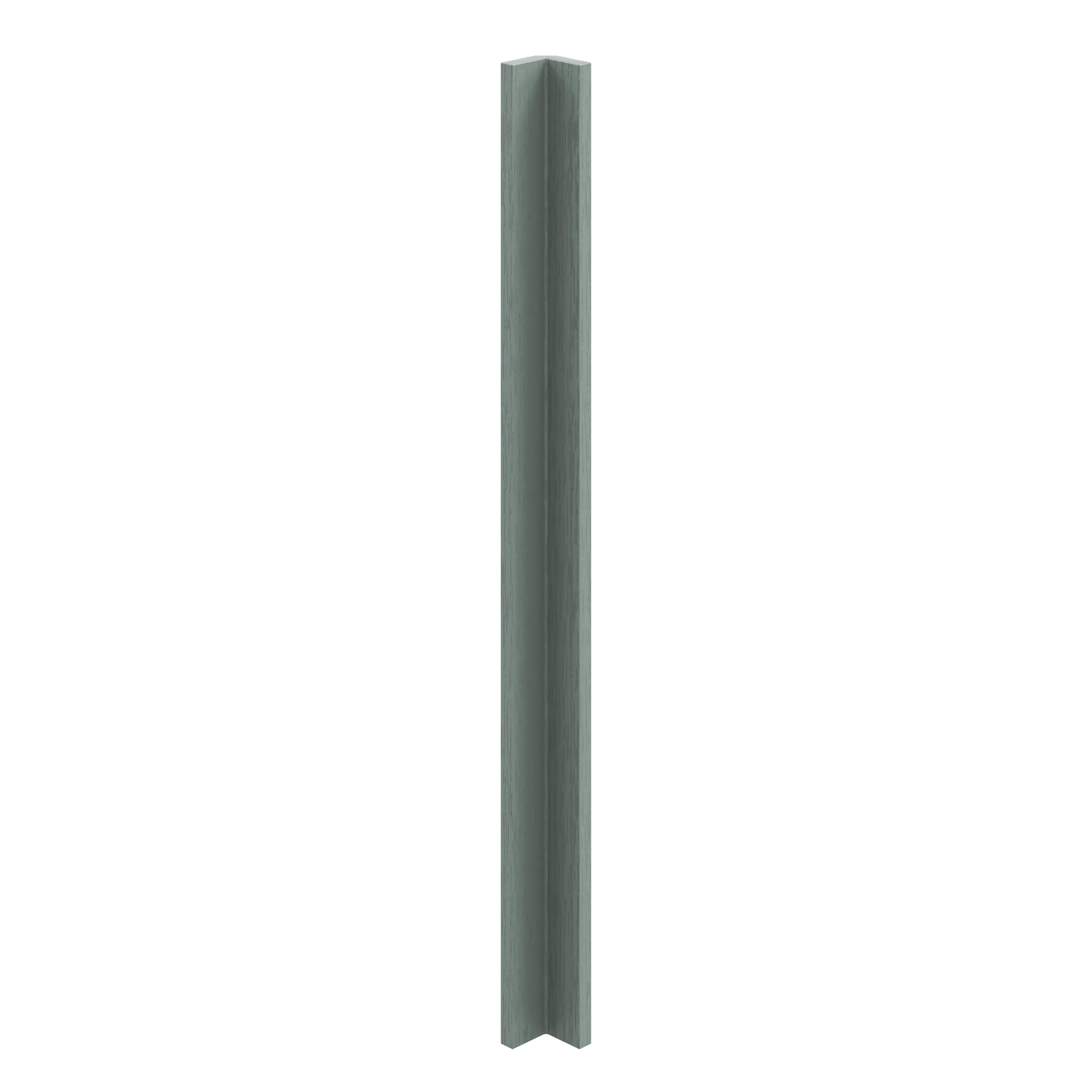GoodHome Alpinia Matt reed green wood effect Tall Wall corner post, (W)59mm