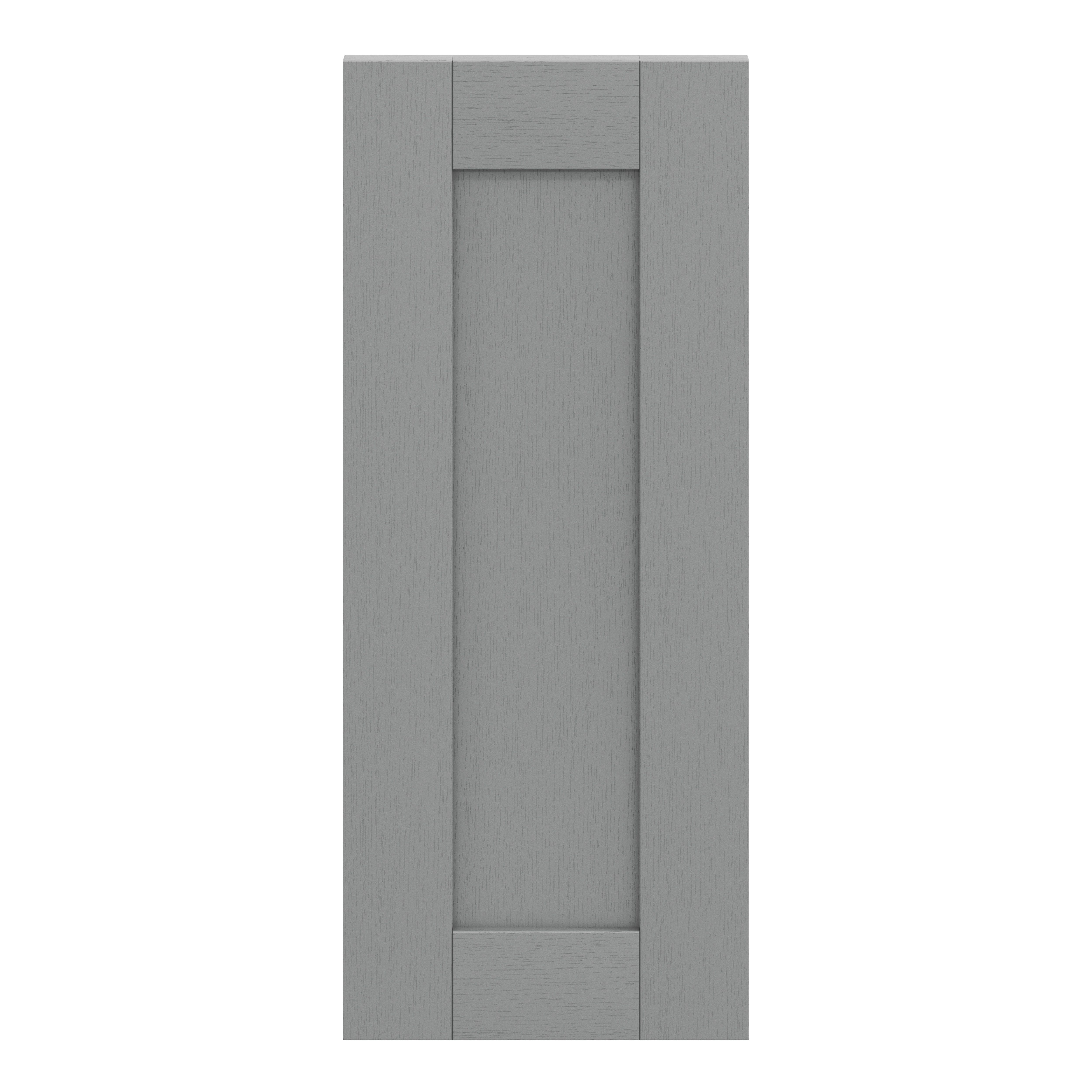 GoodHome Alpinia Matt slate grey wood effect Shaker Highline Cabinet ...