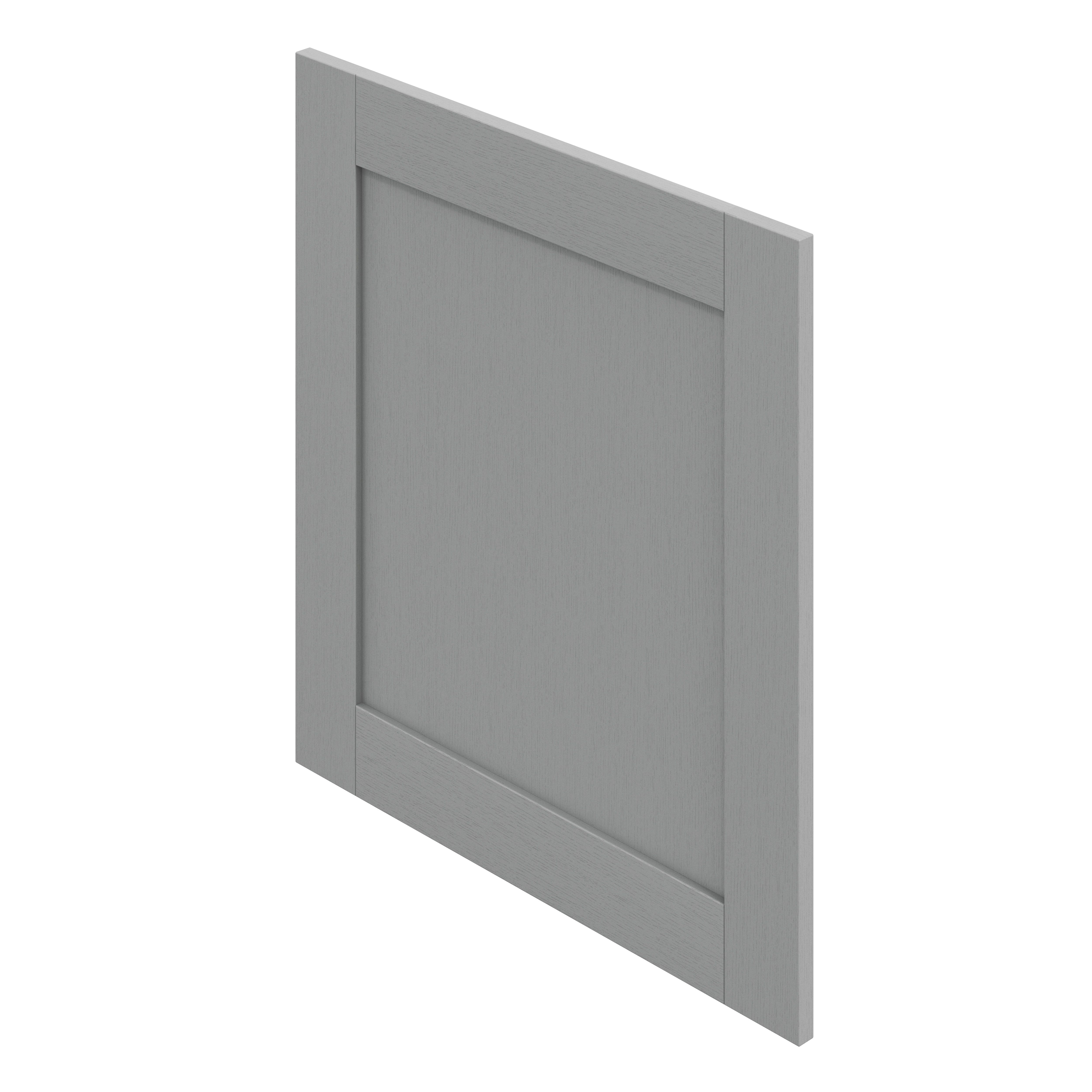 GoodHome Alpinia Matt slate grey wood effect Shaker Tall appliance ...