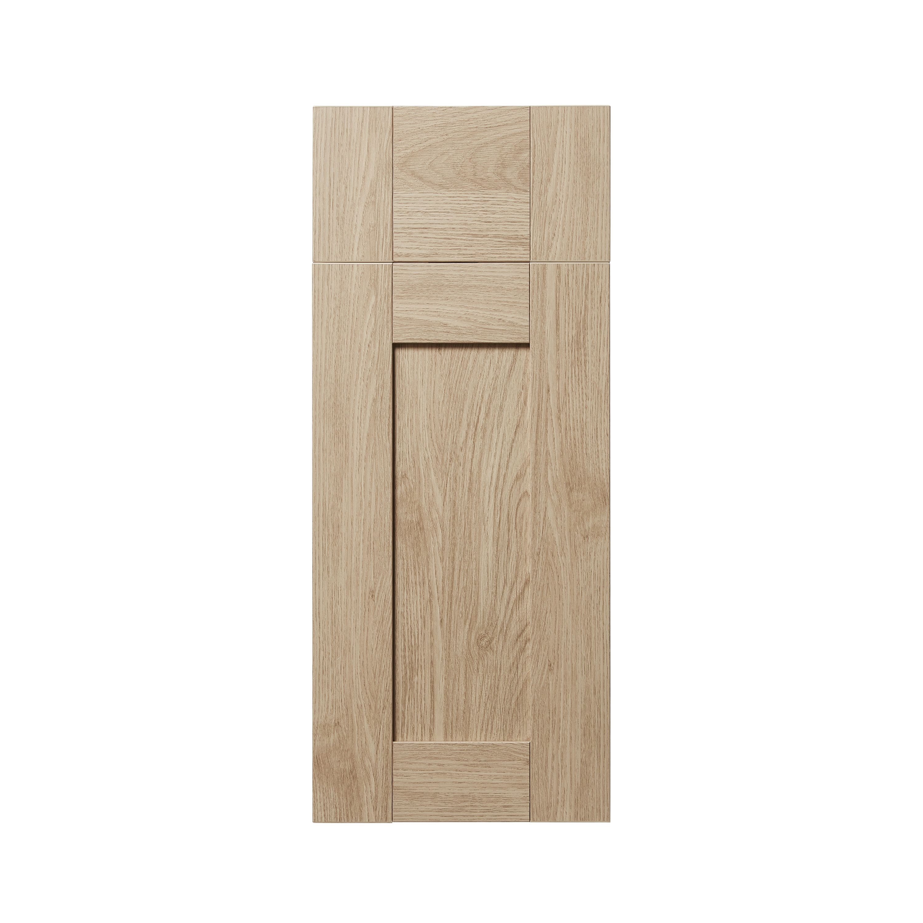 GoodHome Alpinia Oak effect Door & drawer, (W)300mm (H)715mm (T)18mm ...