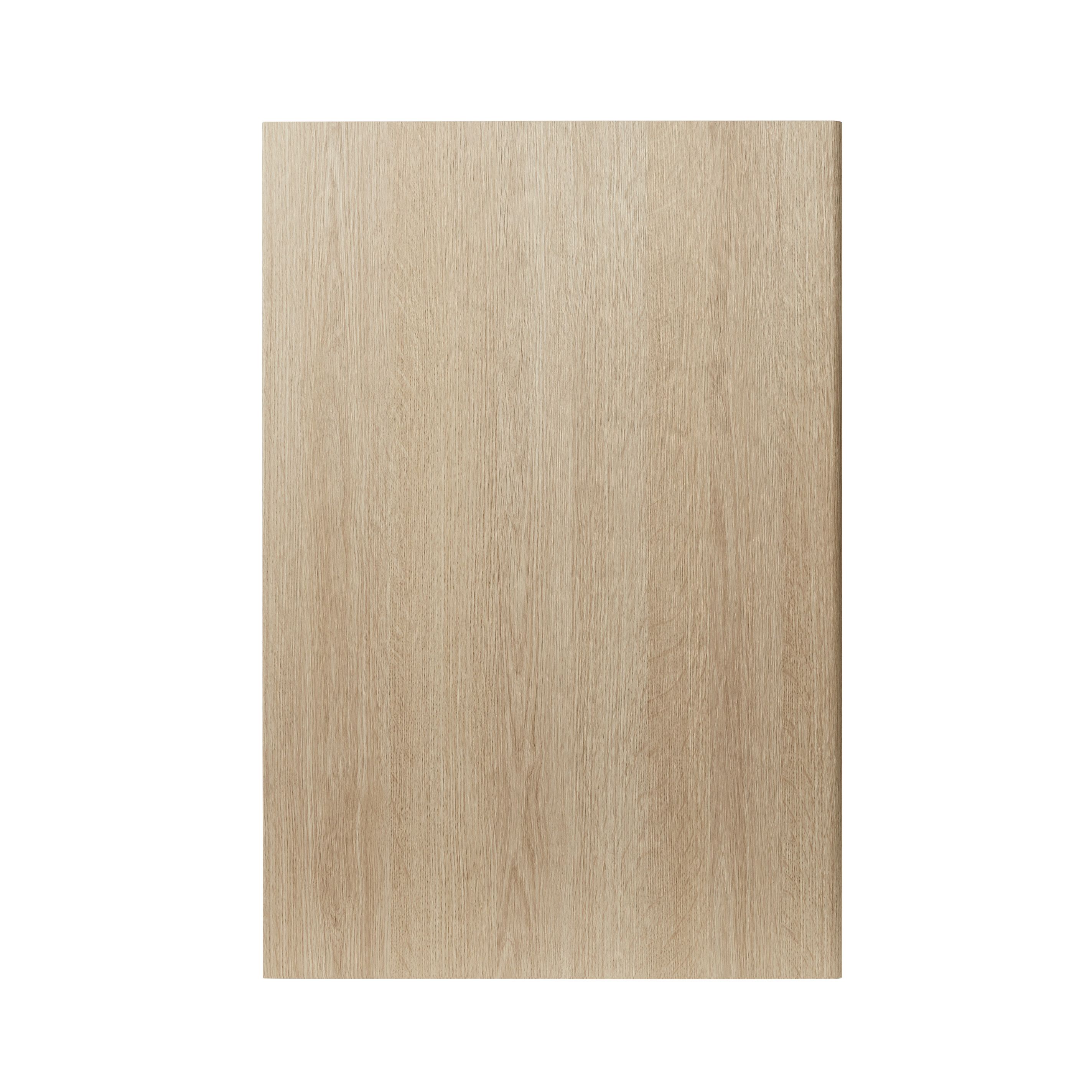 GoodHome Alpinia Oak effect shaker Standard Base Clad on end panel (H ...