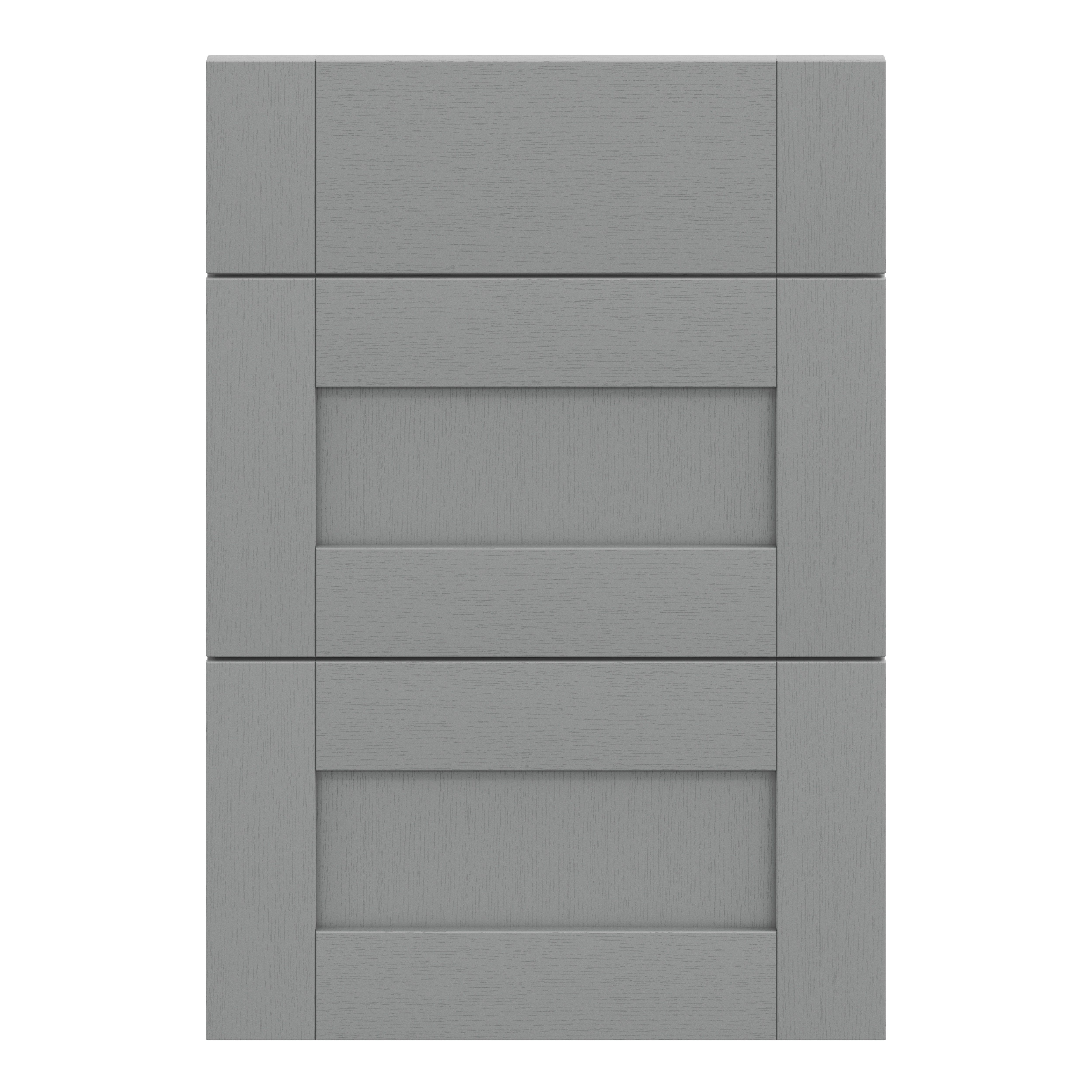 GoodHome Alpinia Painted wood effect Matt slate grey wood effect Drawer ...