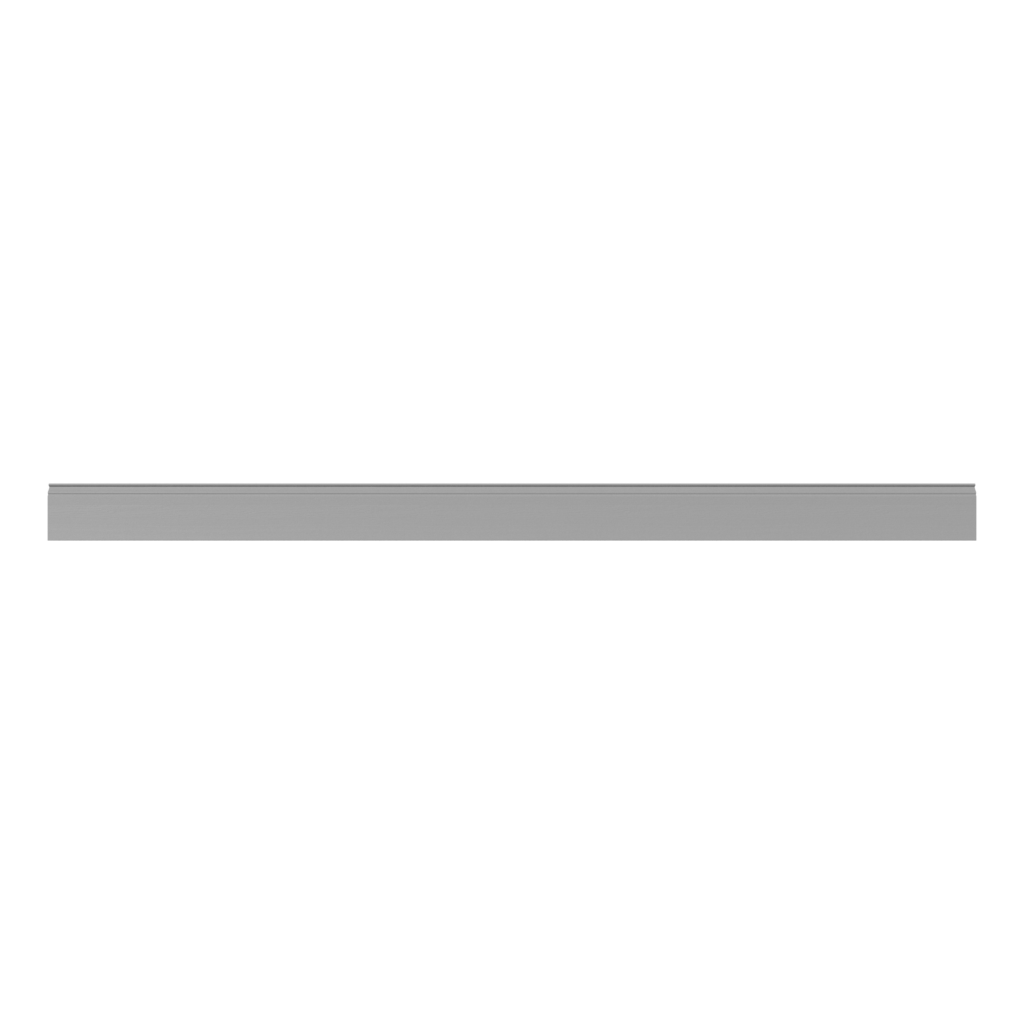 GoodHome Alpinia Slate Grey Wood effect Square edge Stepped Plinth, (L ...