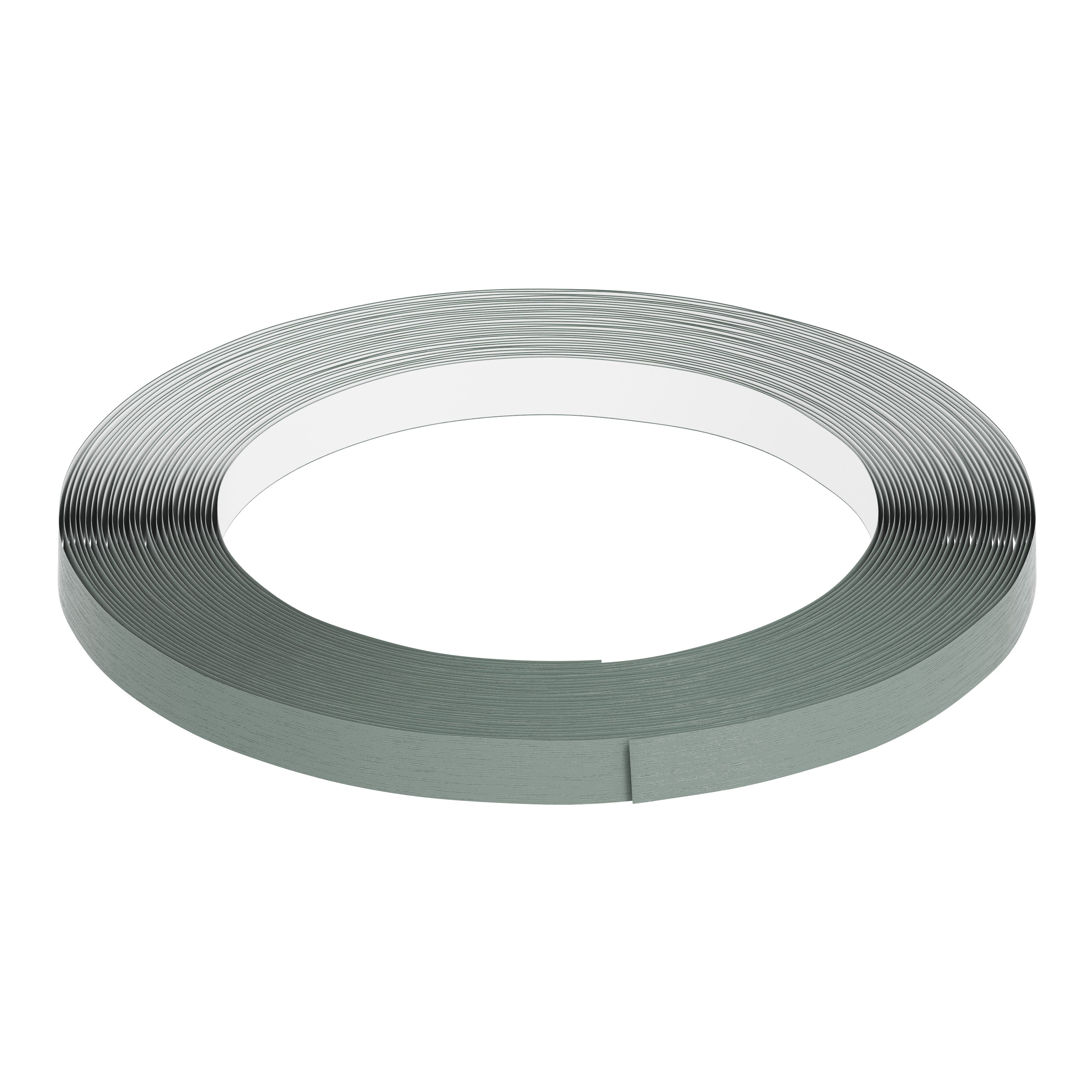 GoodHome Alpinia Wood effect Reed Green Worktop edging tape, (L)10m (W)19mm