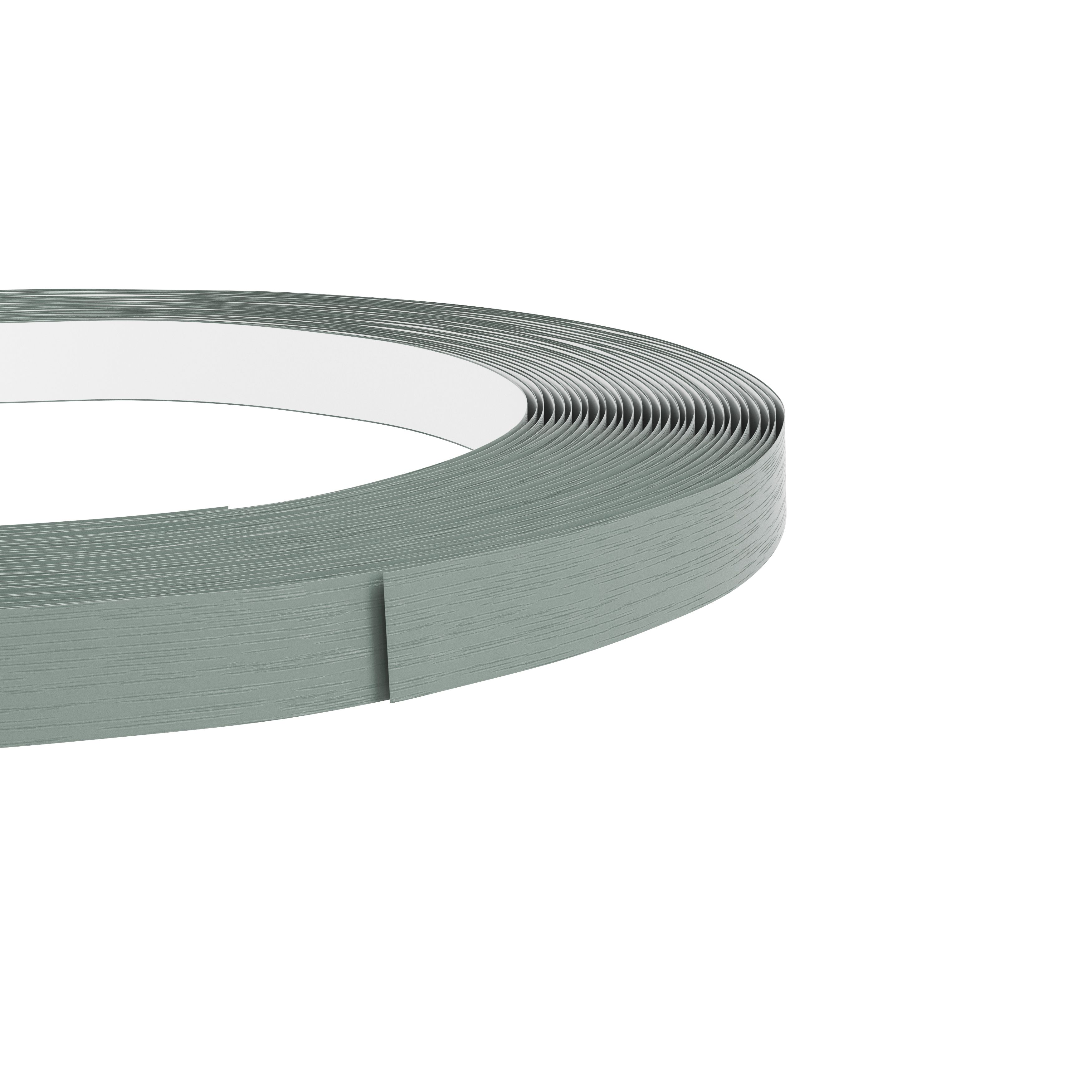 GoodHome Alpinia Wood effect Reed Green Worktop edging tape, (L)10m (W)19mm